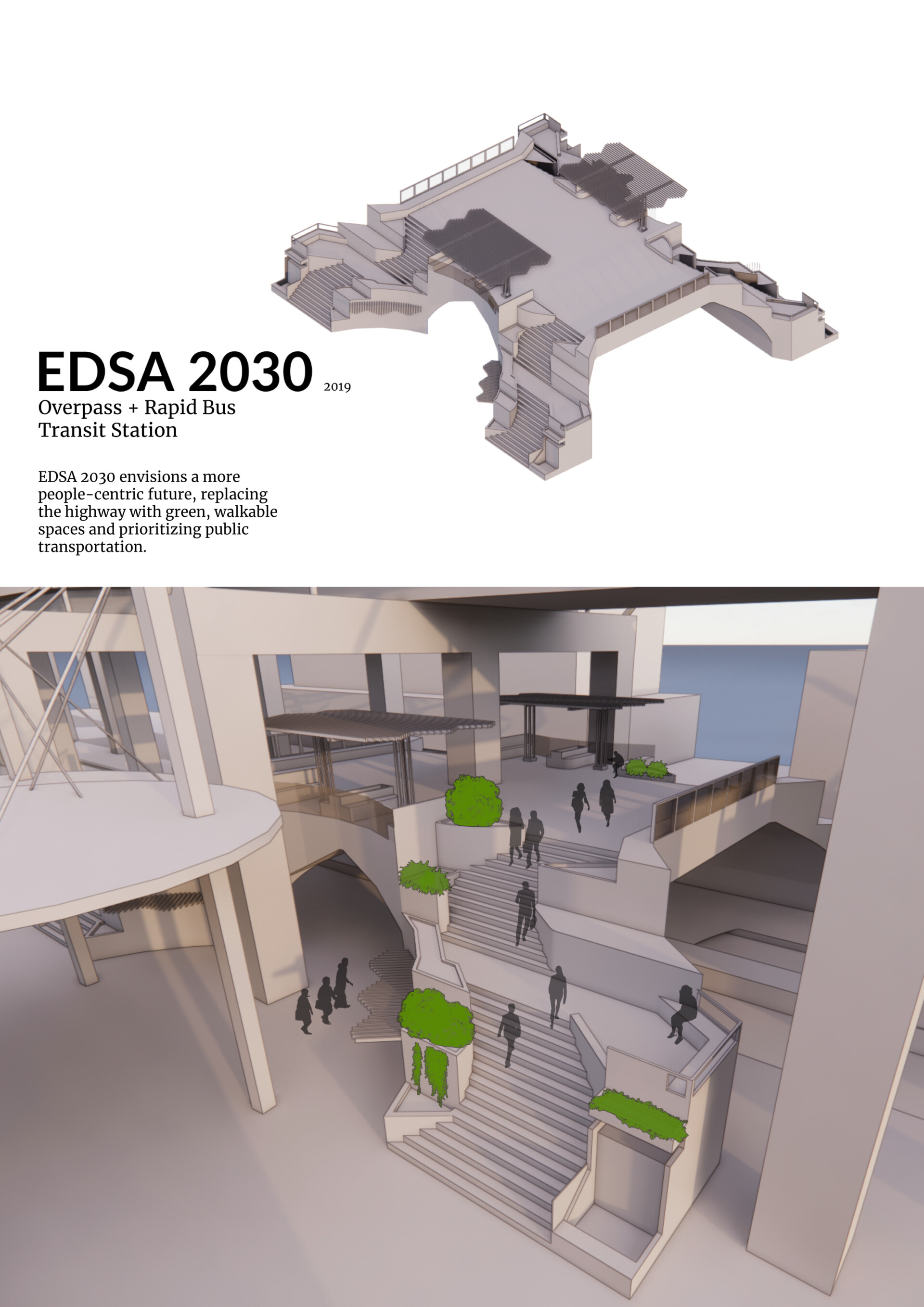 ArtStation - EDSA Overpass - Rapid Bus Transit Station