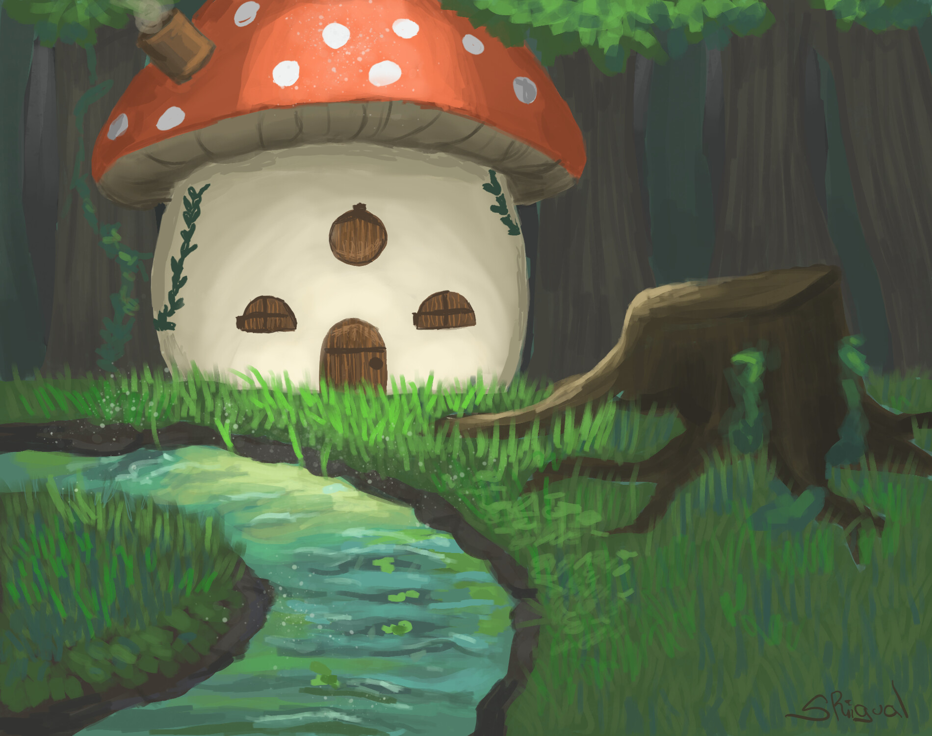ArtStation - Mushroom House