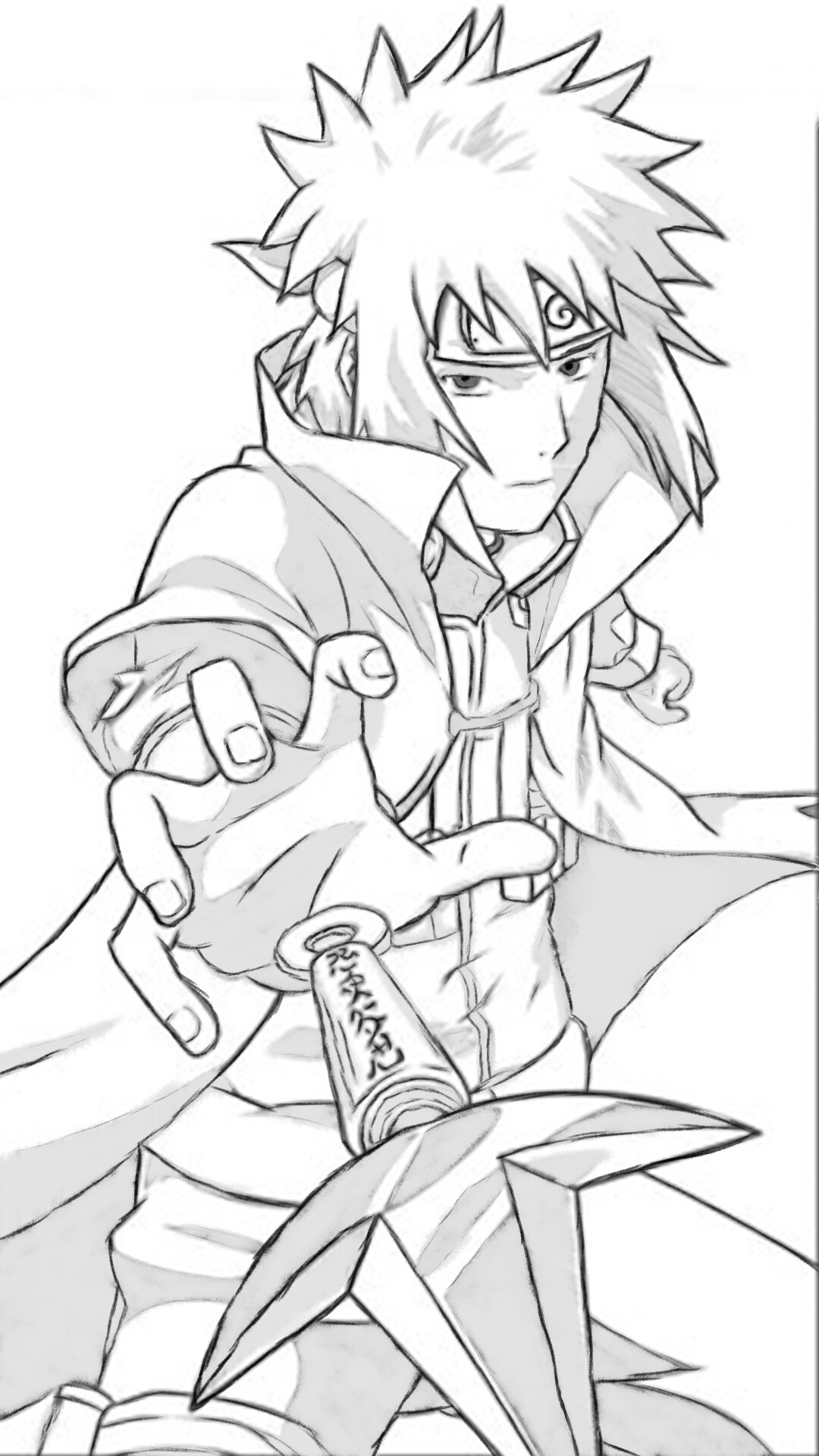 Minato And Naruto Coloring Pages