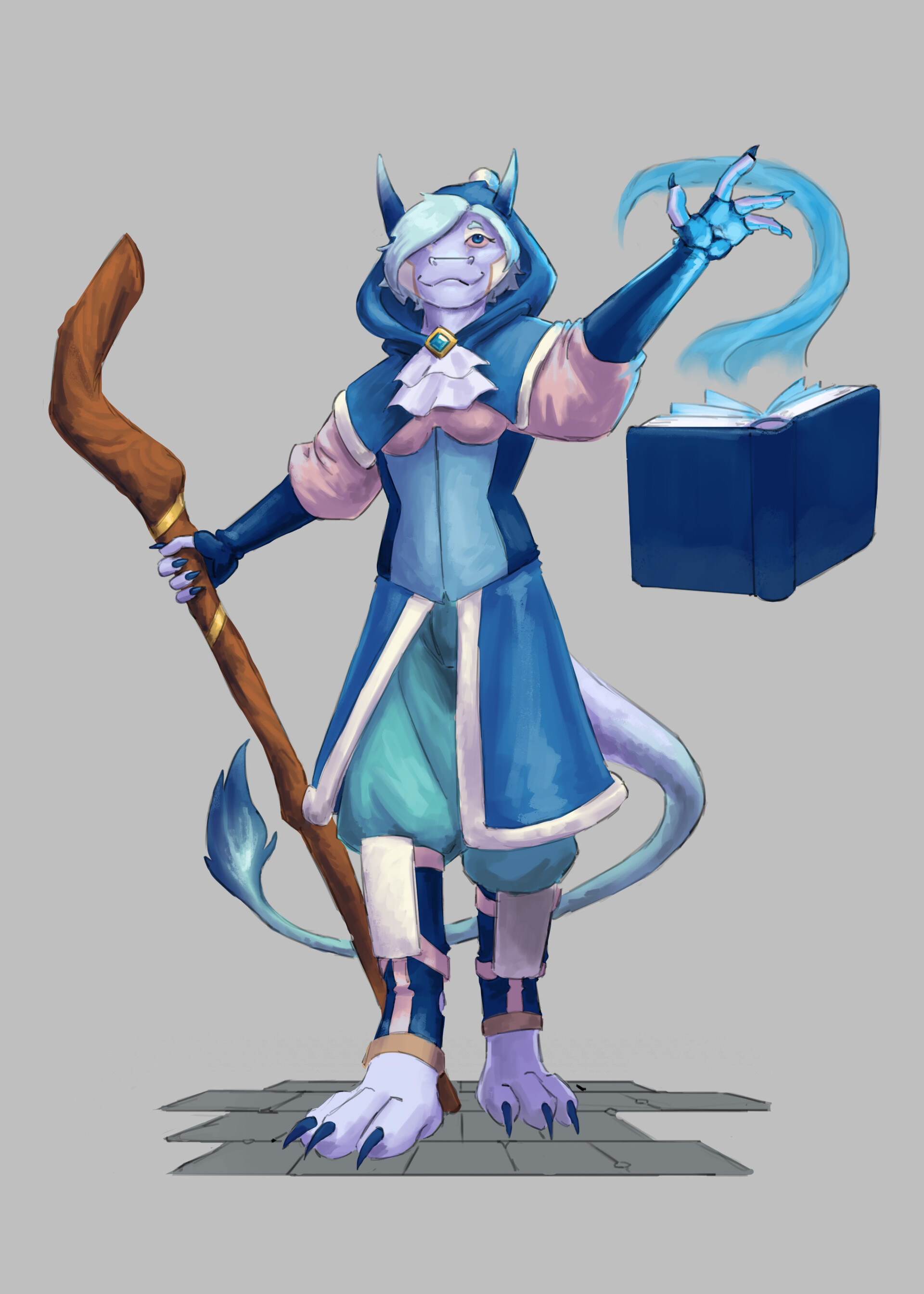 Reuben Yeo - Commission - Blue Mage