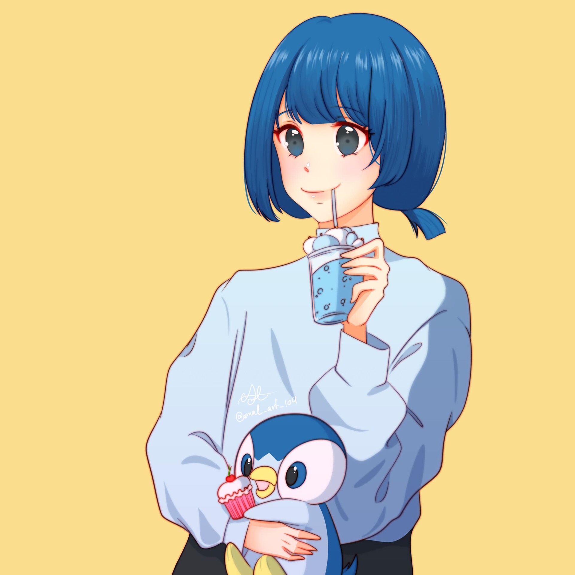 ArtStation - Piplup Step fanart