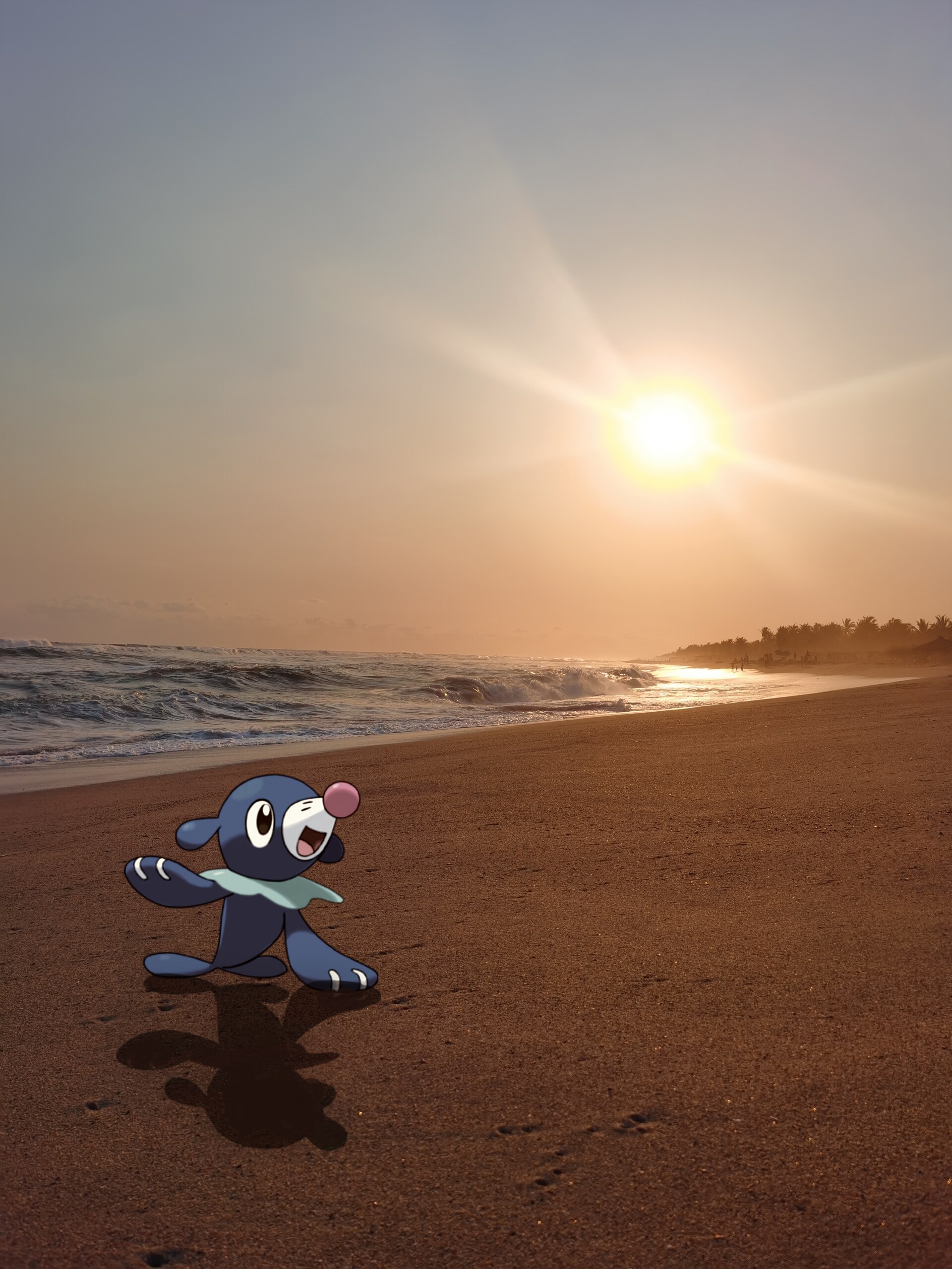 ArtStation - Popplio in the beach.