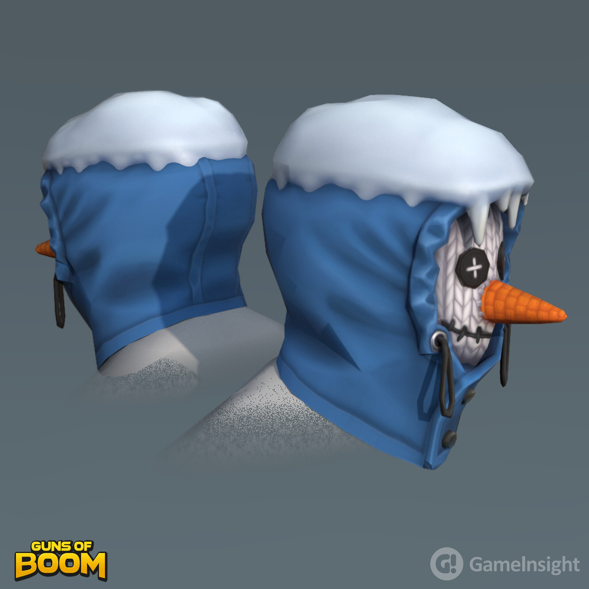 ArtStation - SnowMan mask for Guns of Boom