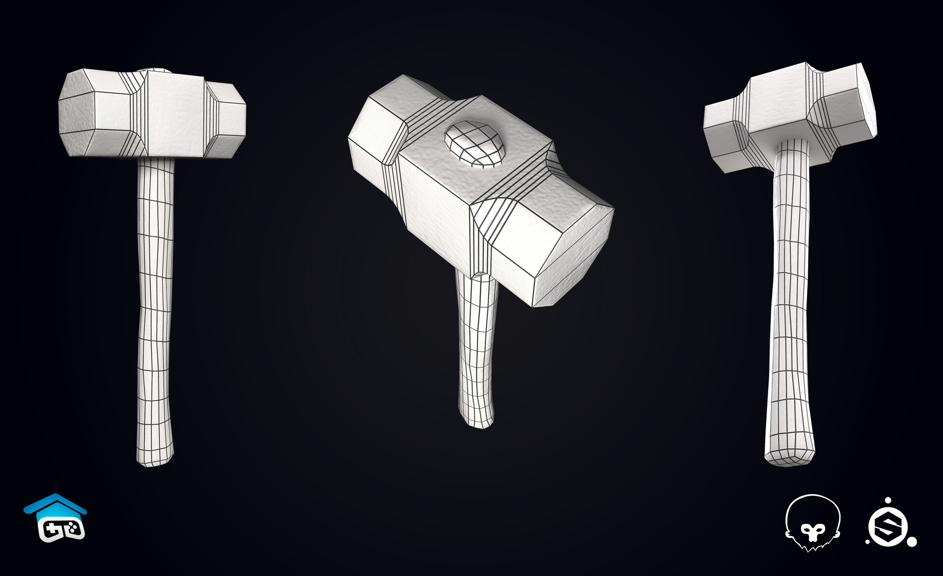 Homemade Game Art - OId Sledgehammer - Game Ready