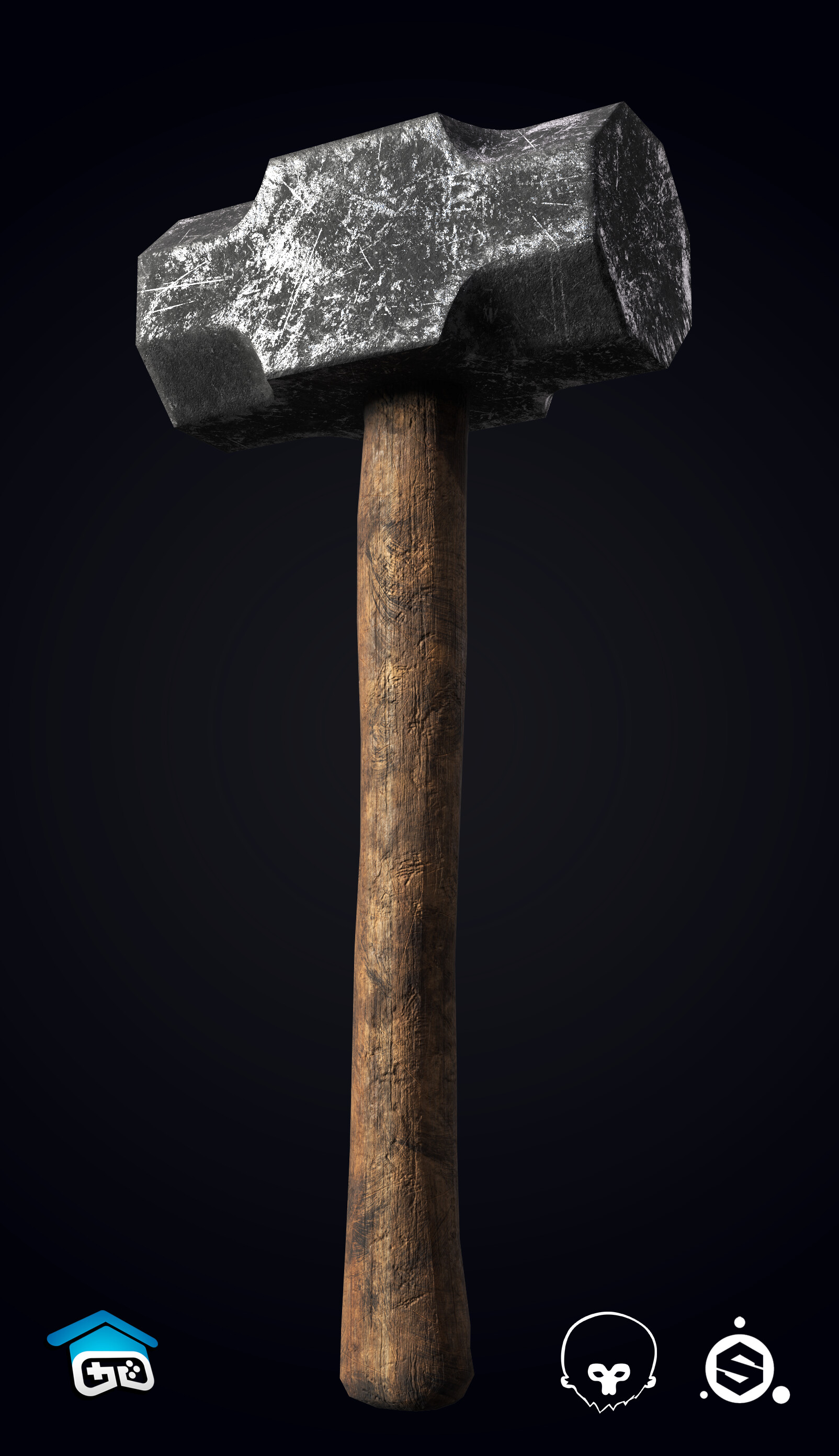 Homemade Game Art - OId Sledgehammer - Game Ready