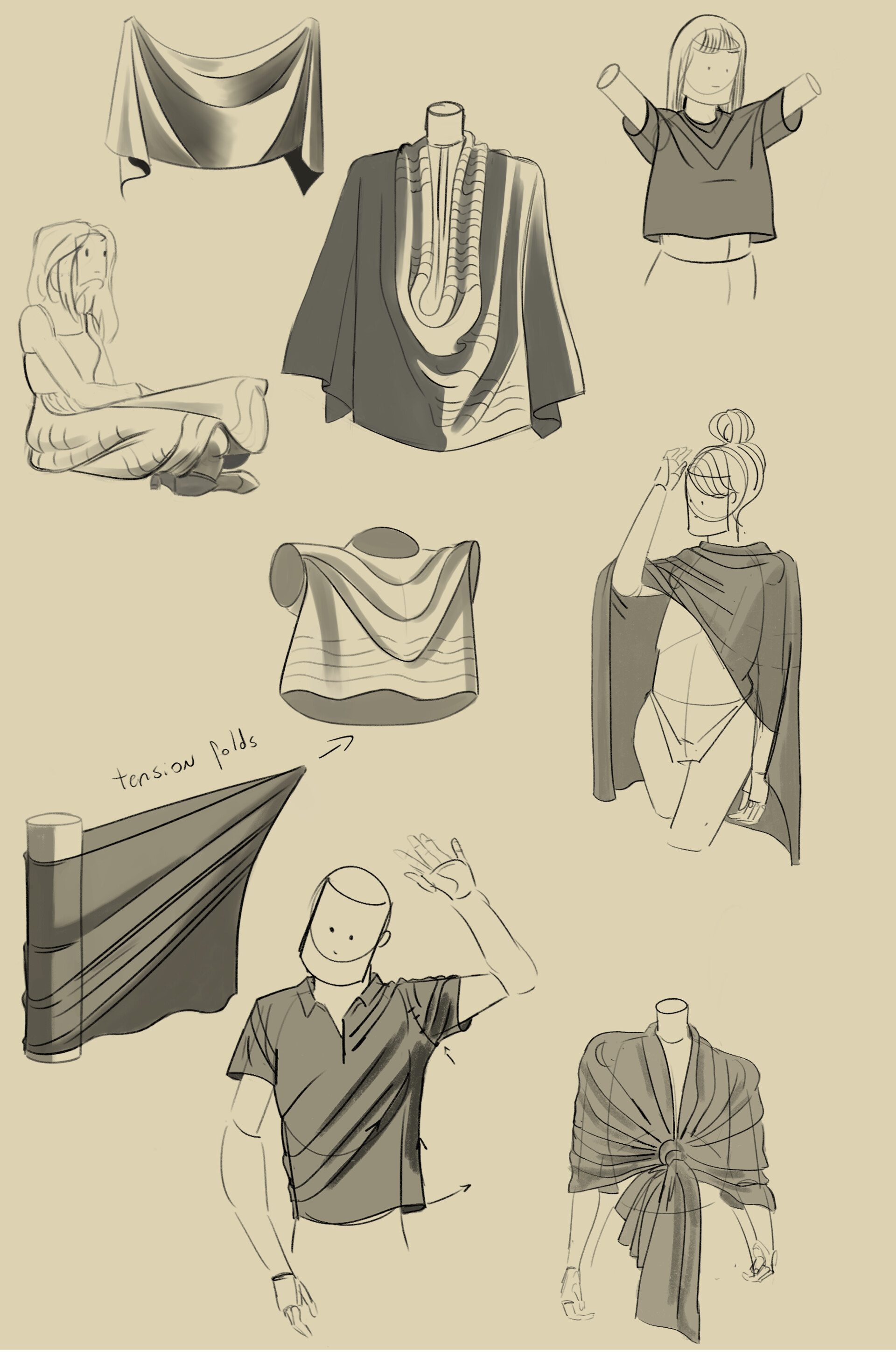 ArtStation - Estudio de Pliegues