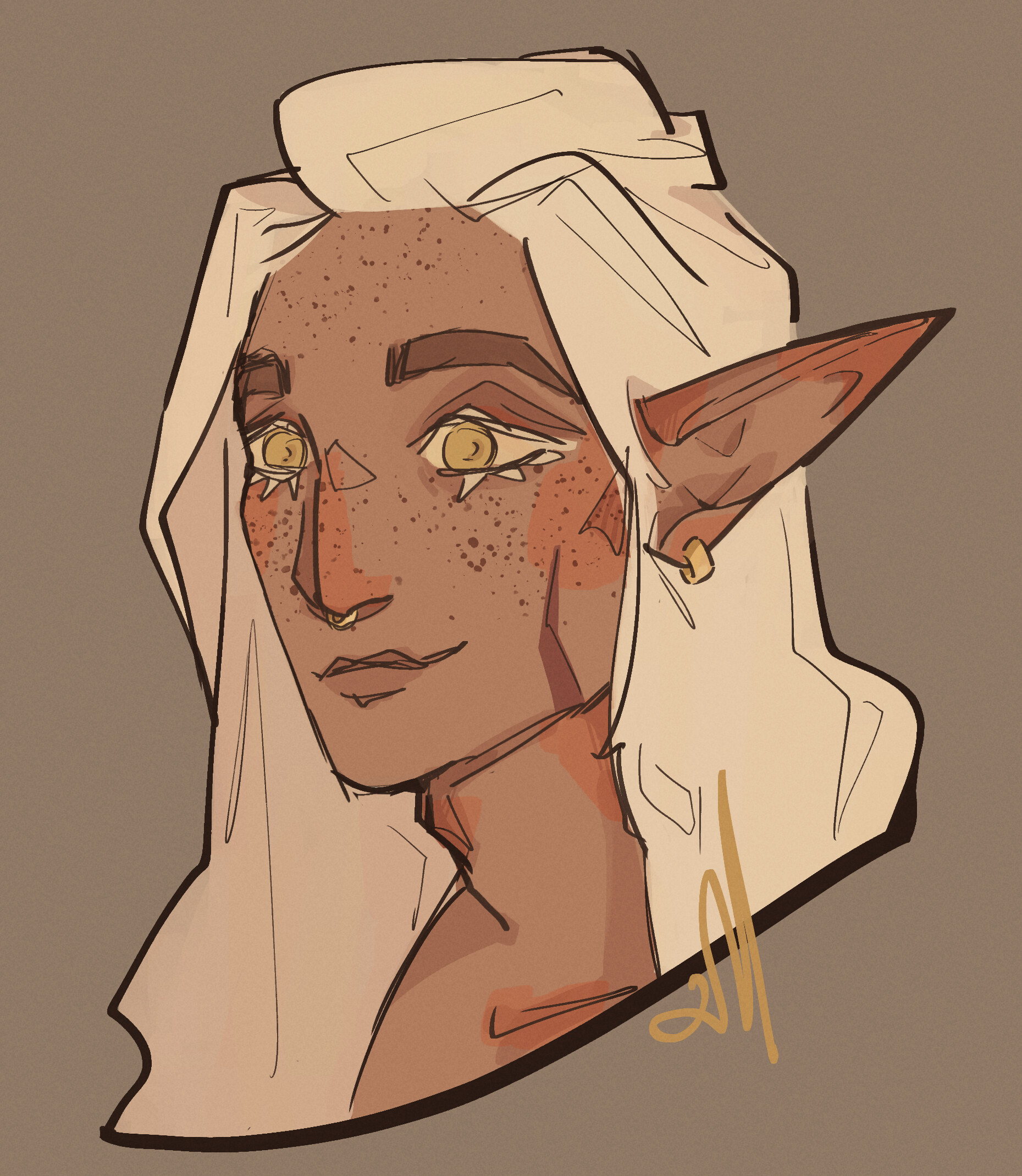 ArtStation - Elf portrait