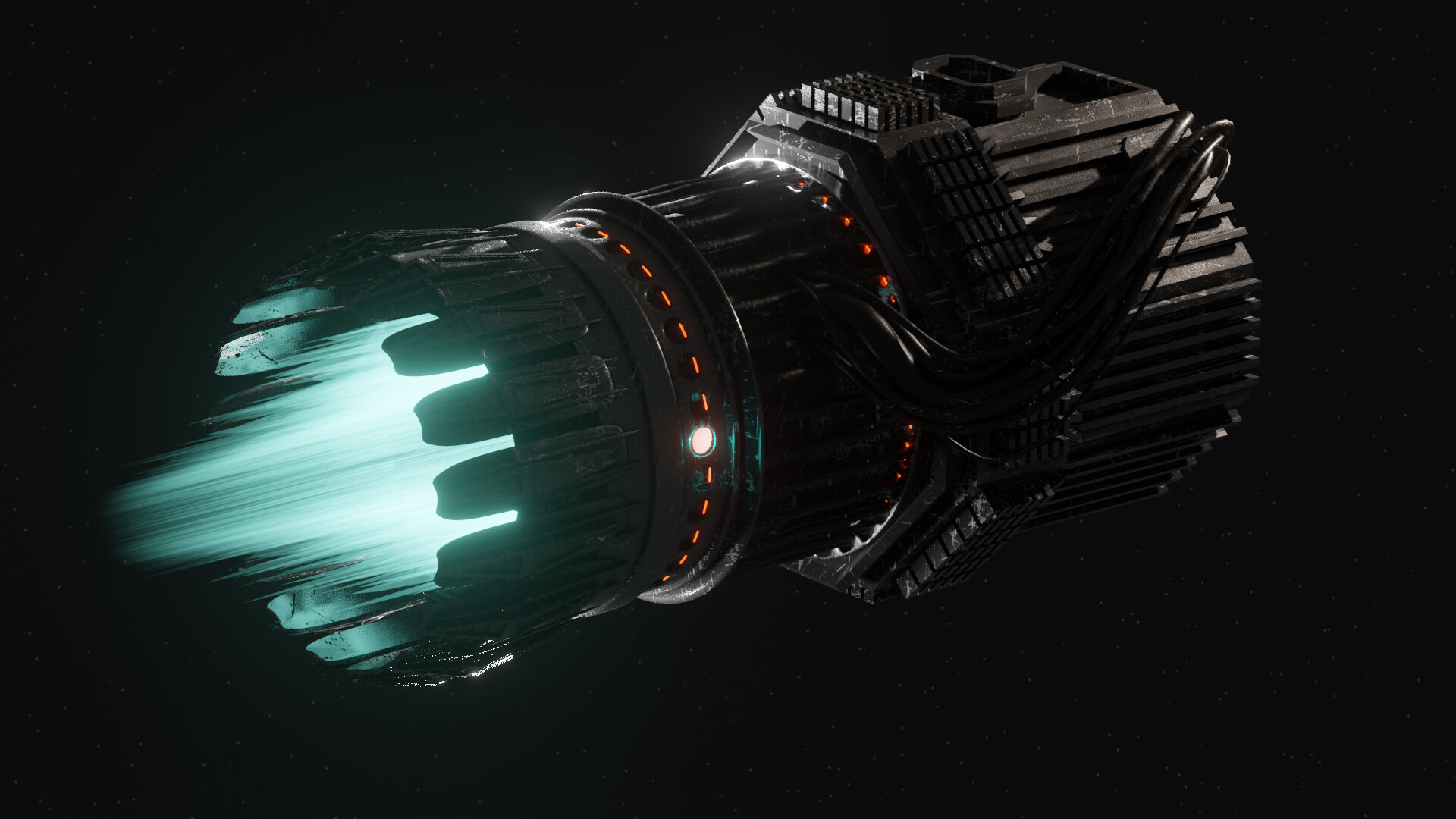 ArtStation - spaceShip Wip - Jet Turbine