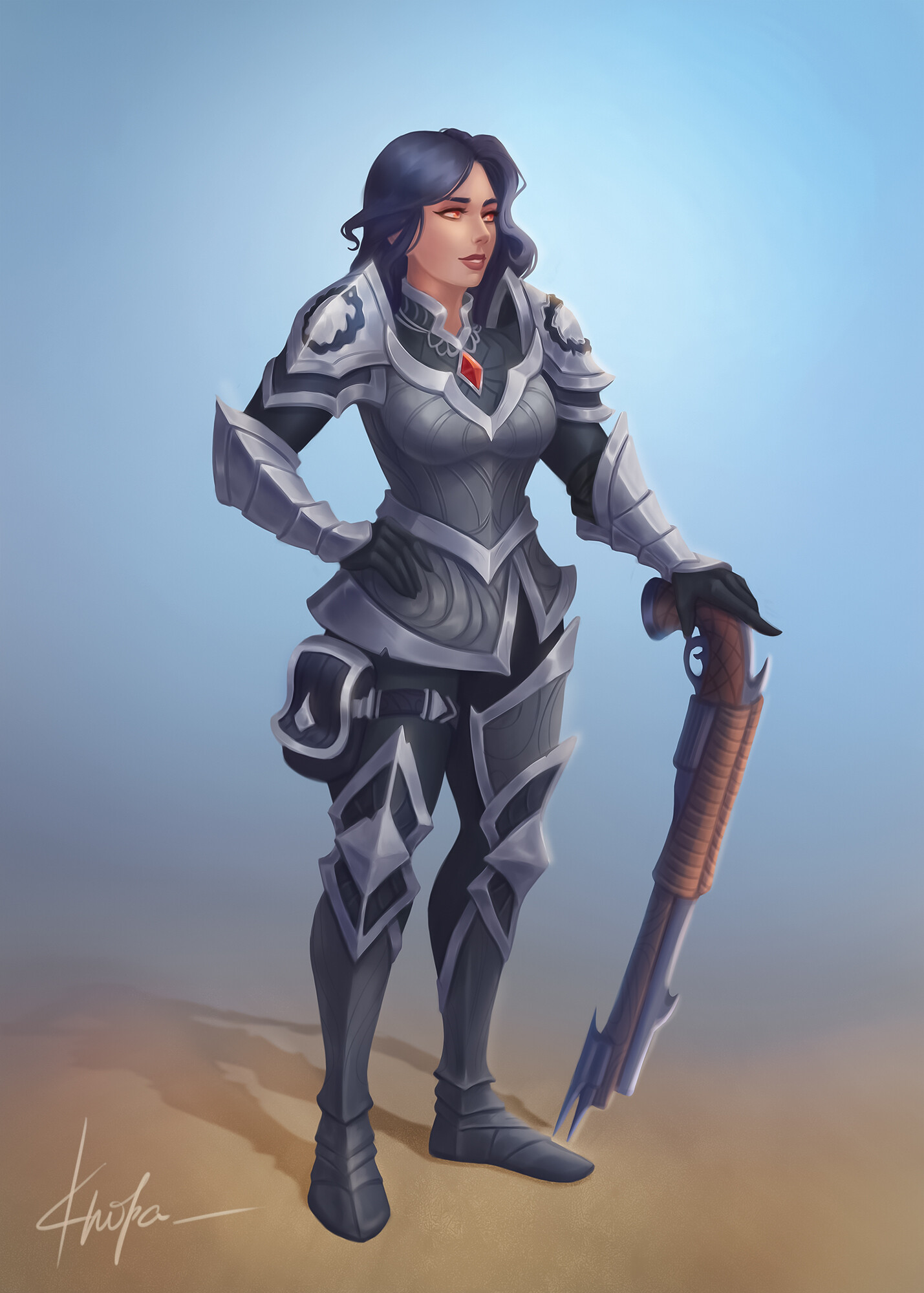 ArtStation - Knight girl