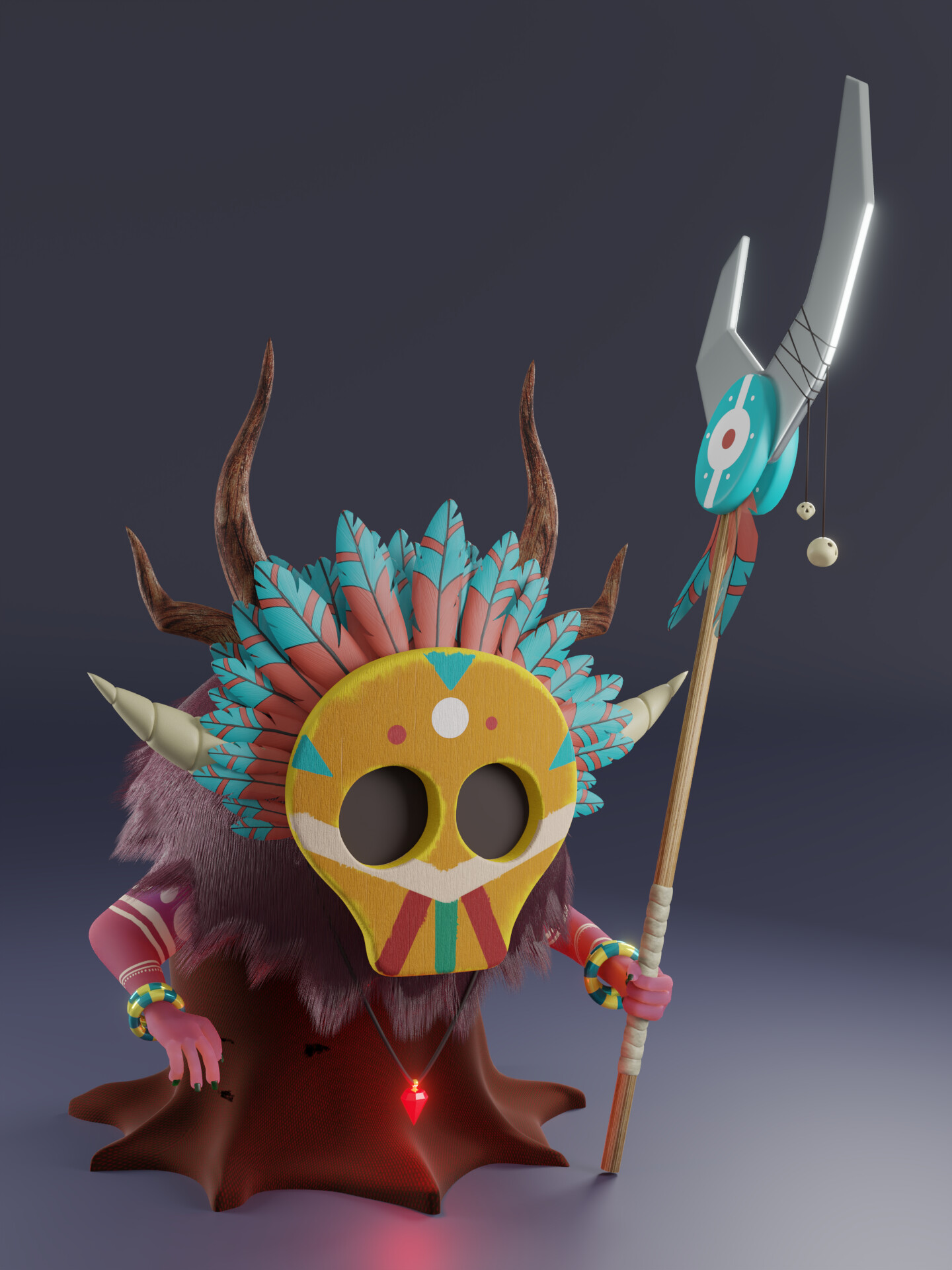 ArtStation - Shaman(made according to the Jordi Villaverde's concept)