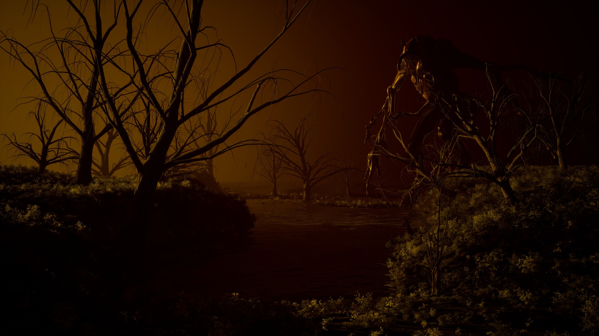 ArtStation - Horror Forest Scene