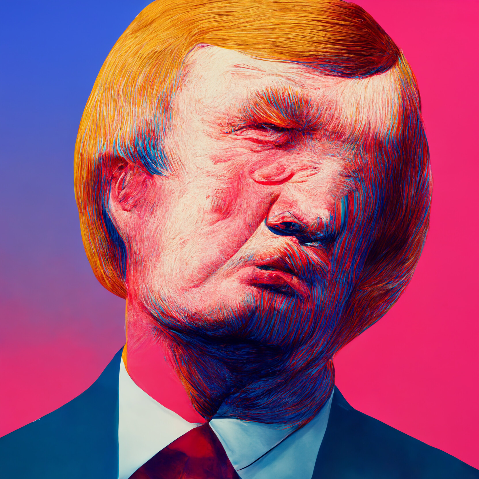 ArtStation - Trump is fading (ai art)
