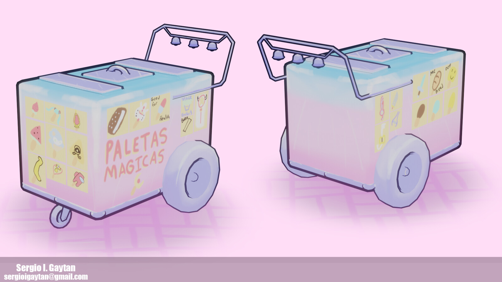 Sergio I. Gaytan - Stylized Mexican Ice Cream Stand / Paletero