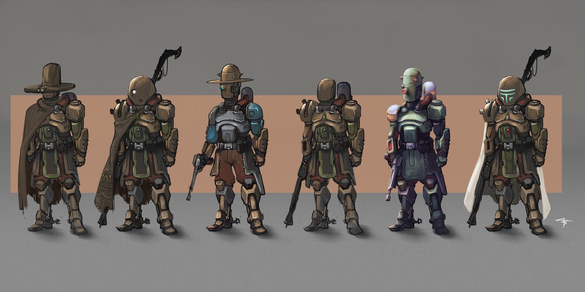 ArtStation - "Space cowboys" concept art ideas.