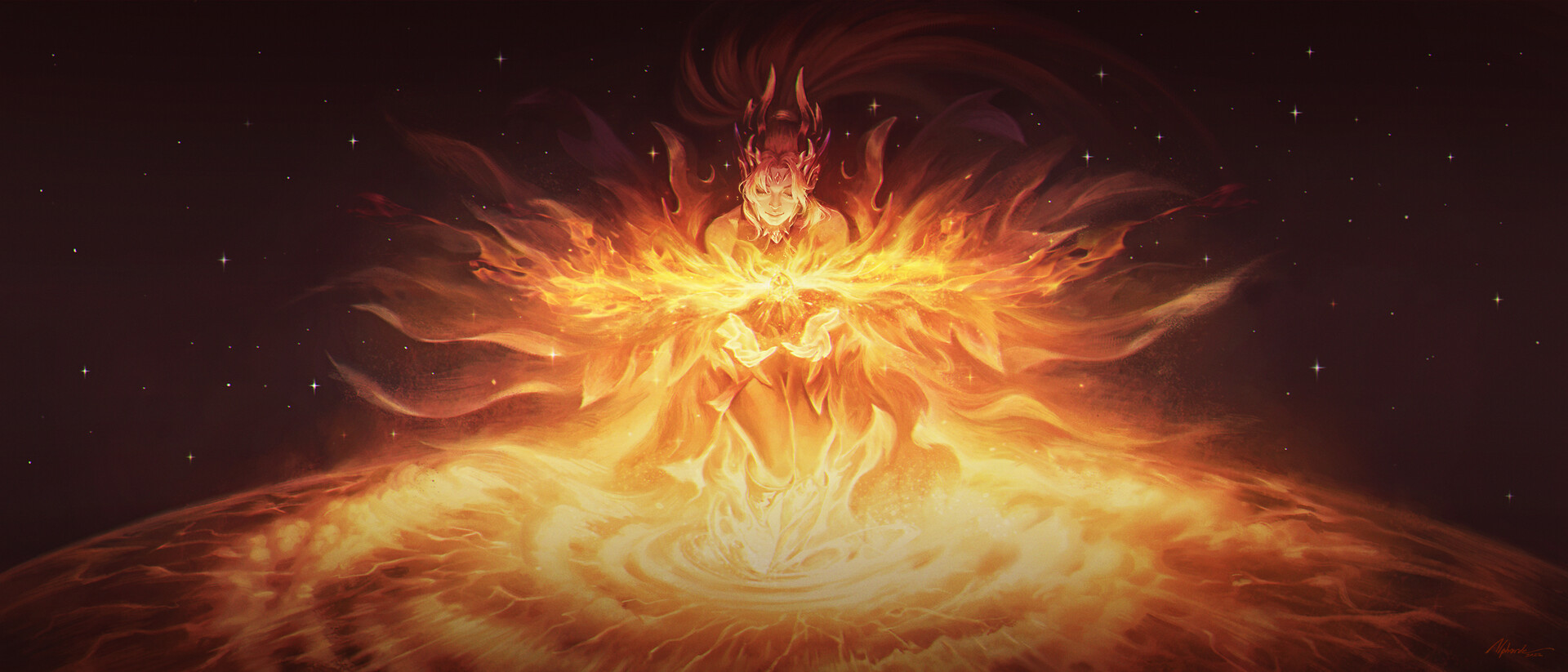 ArtStation - Dota2 Lina - Heart of Fire