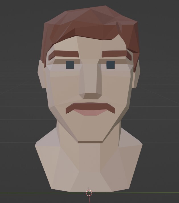 ArtStation - Detailed Low Poly Face
