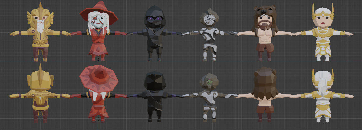 Brian Oehm - Fully Custom Mini Synty Style Characters I am making for ...