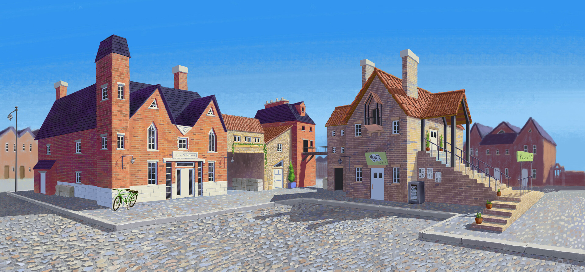 ArtStation - town buildings