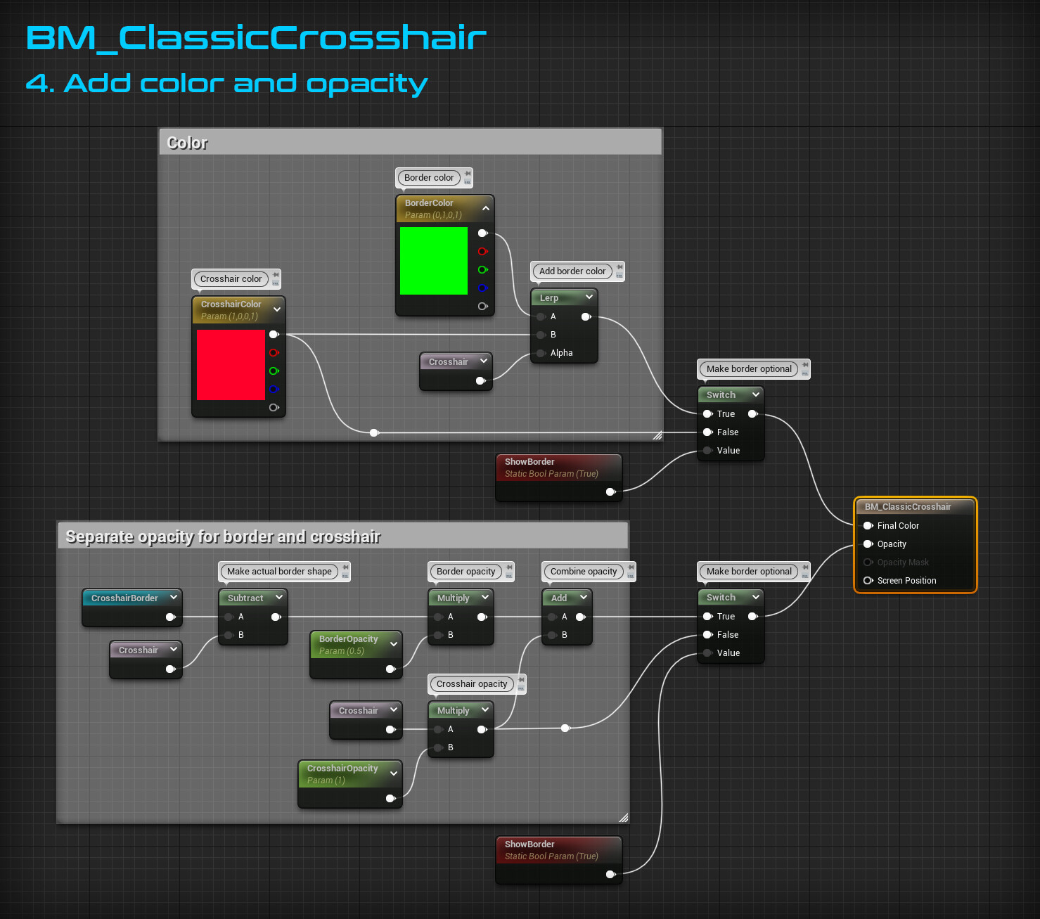 DotBow - UE5 Procedural Classic Crosshair