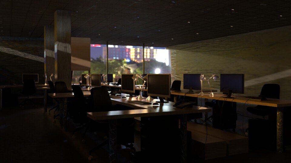 ArtStation - Office Night