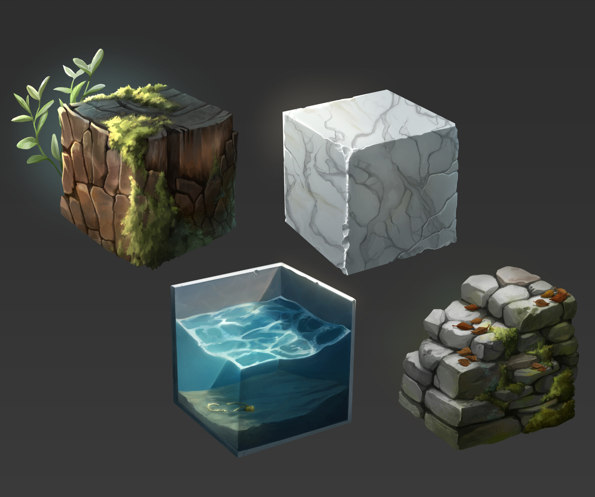 ArtStation - materials practice