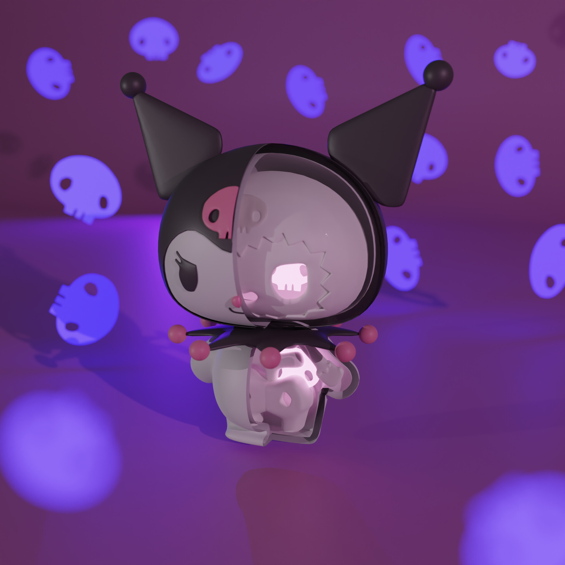 ArtStation - Kuromi skeleton