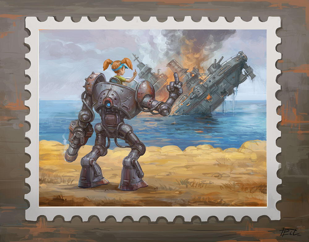 ArtStation - Postage Stamp 2D