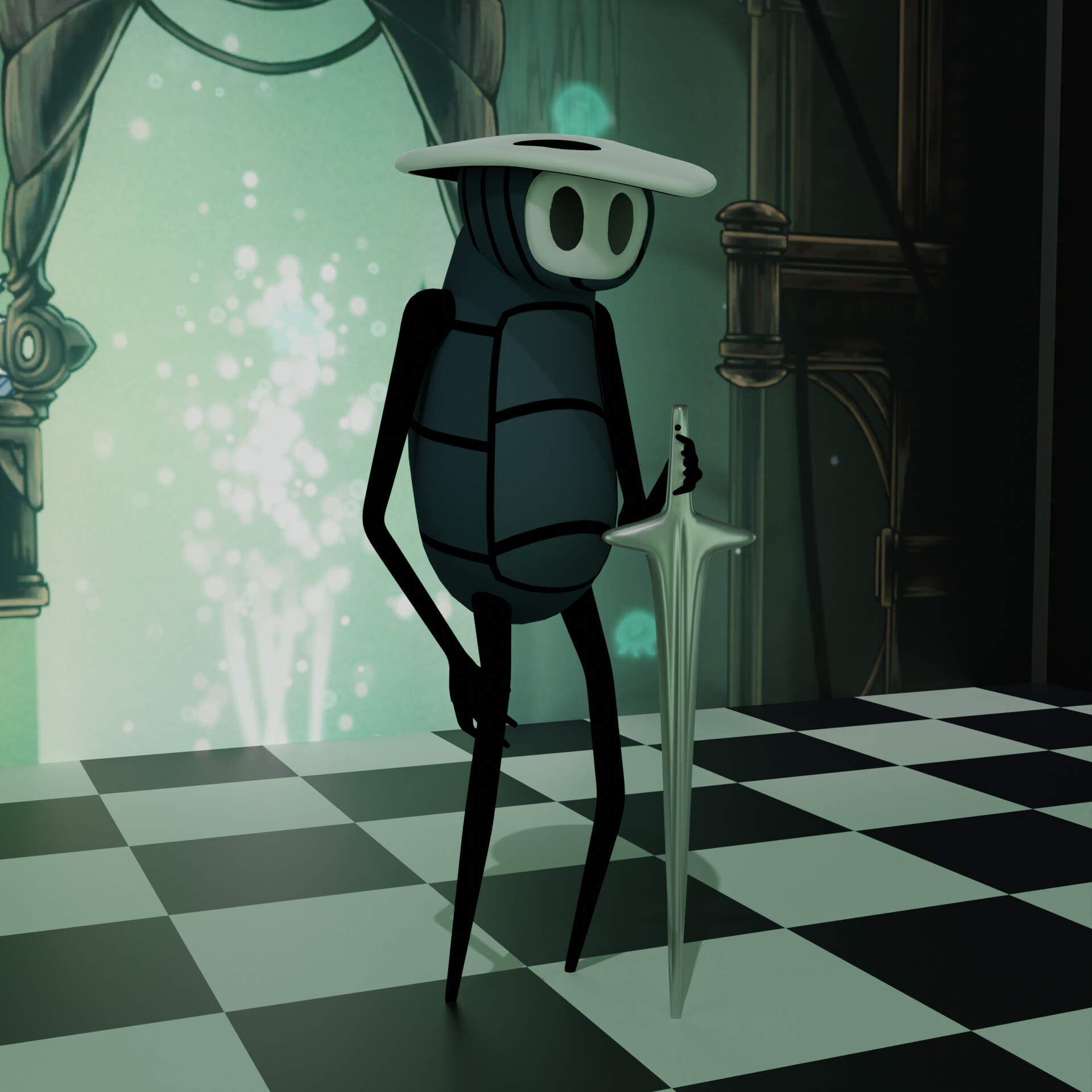 ArtStation - Hollow Knight Quirrel Sculpt