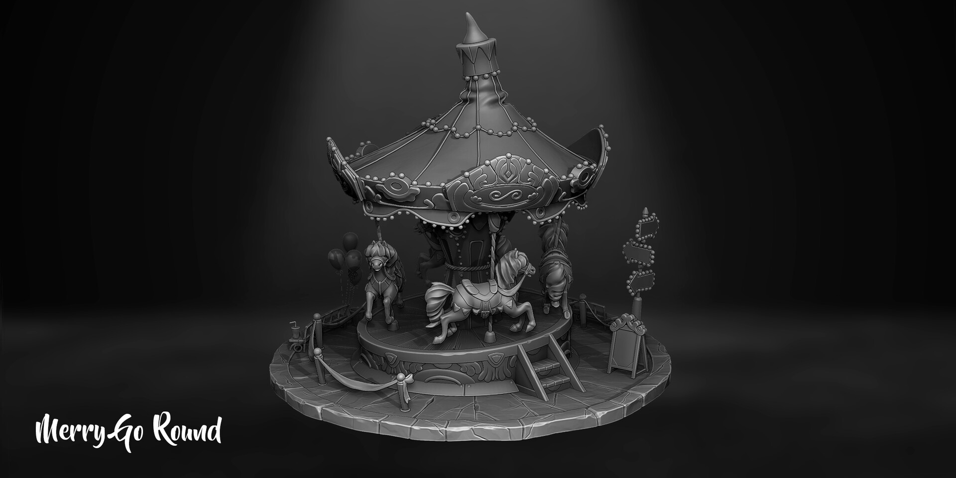 ArtStation - Merry Go Round (High-Poly Sculpt)