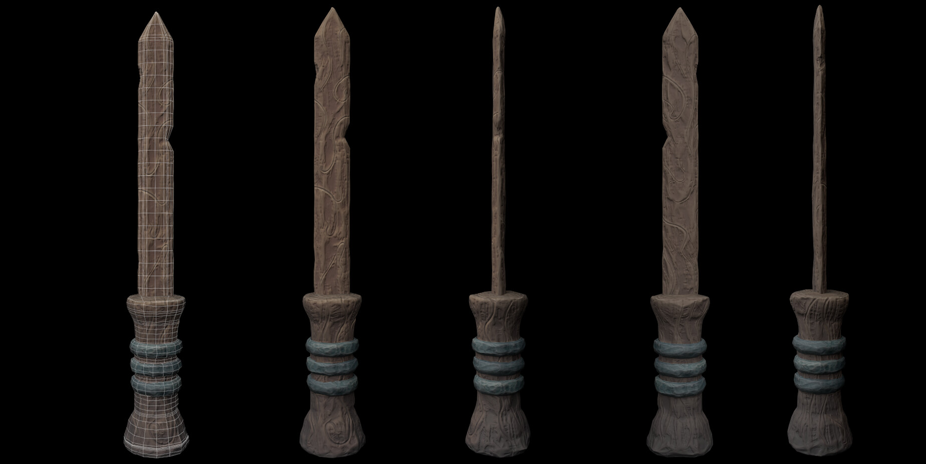 Matt Ciavarella - Stylized Wooden Short Sword