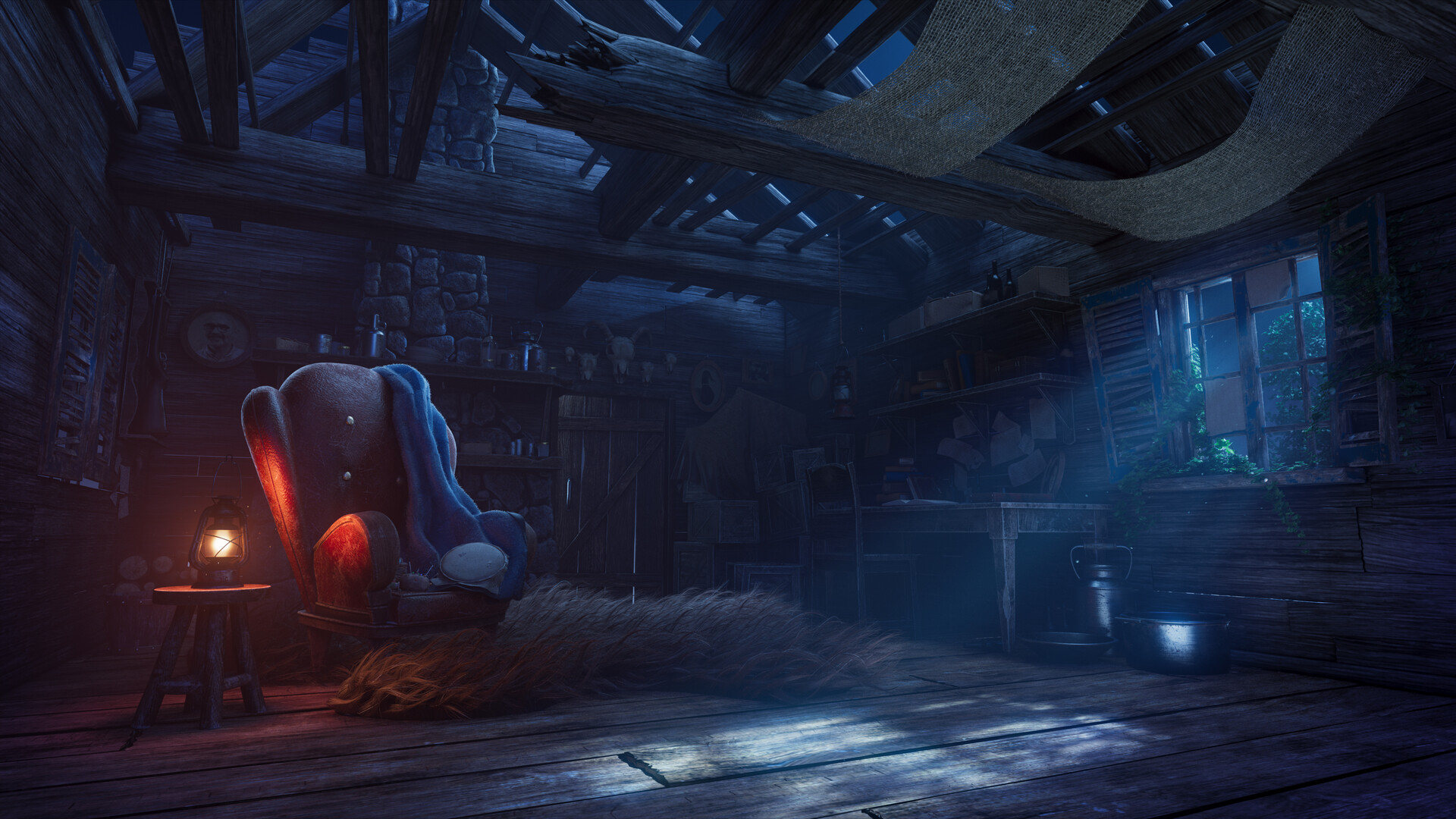 ArtStation - La kabine de boi de pixar version nuit