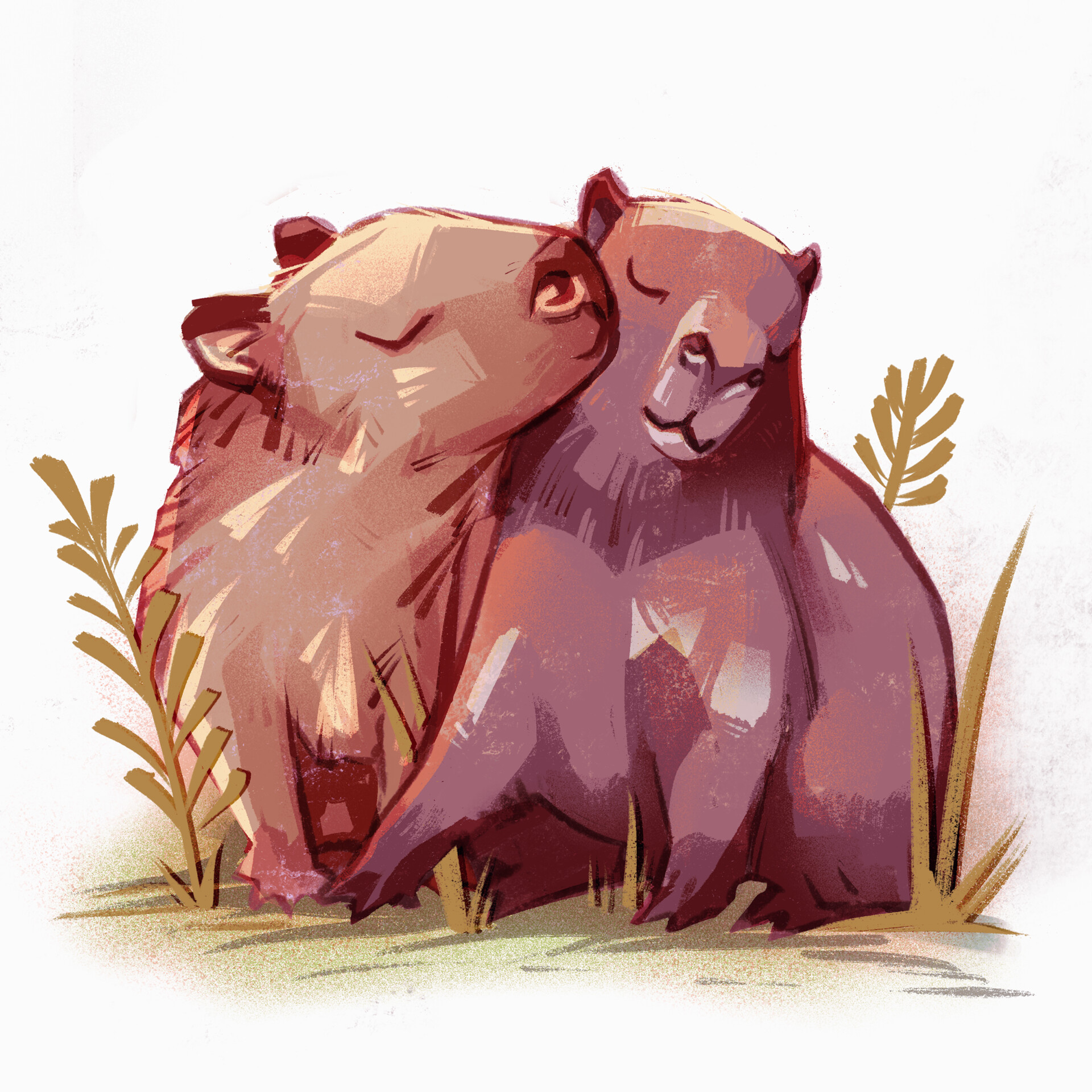 ArtStation - Capybara Kiss