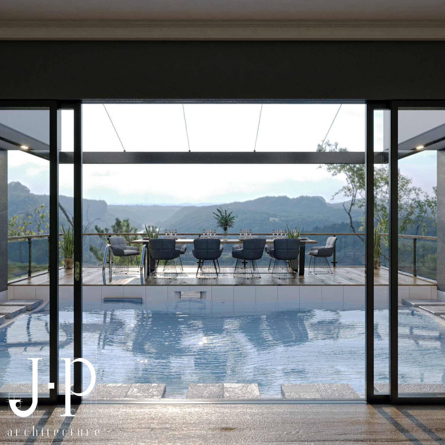 ArtStation - Poolside 3D render