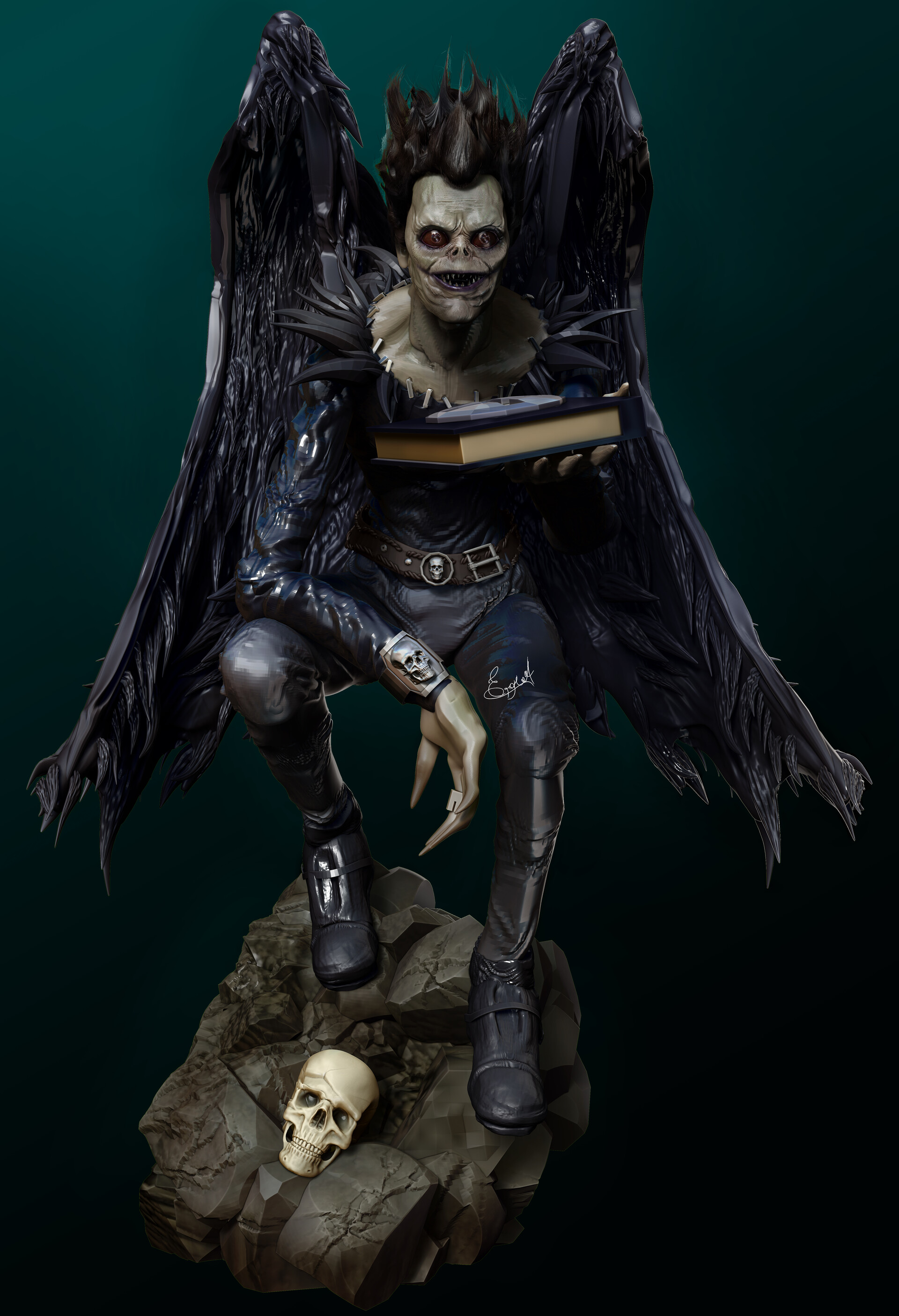 ArtStation - Ryuk Gives Death Note