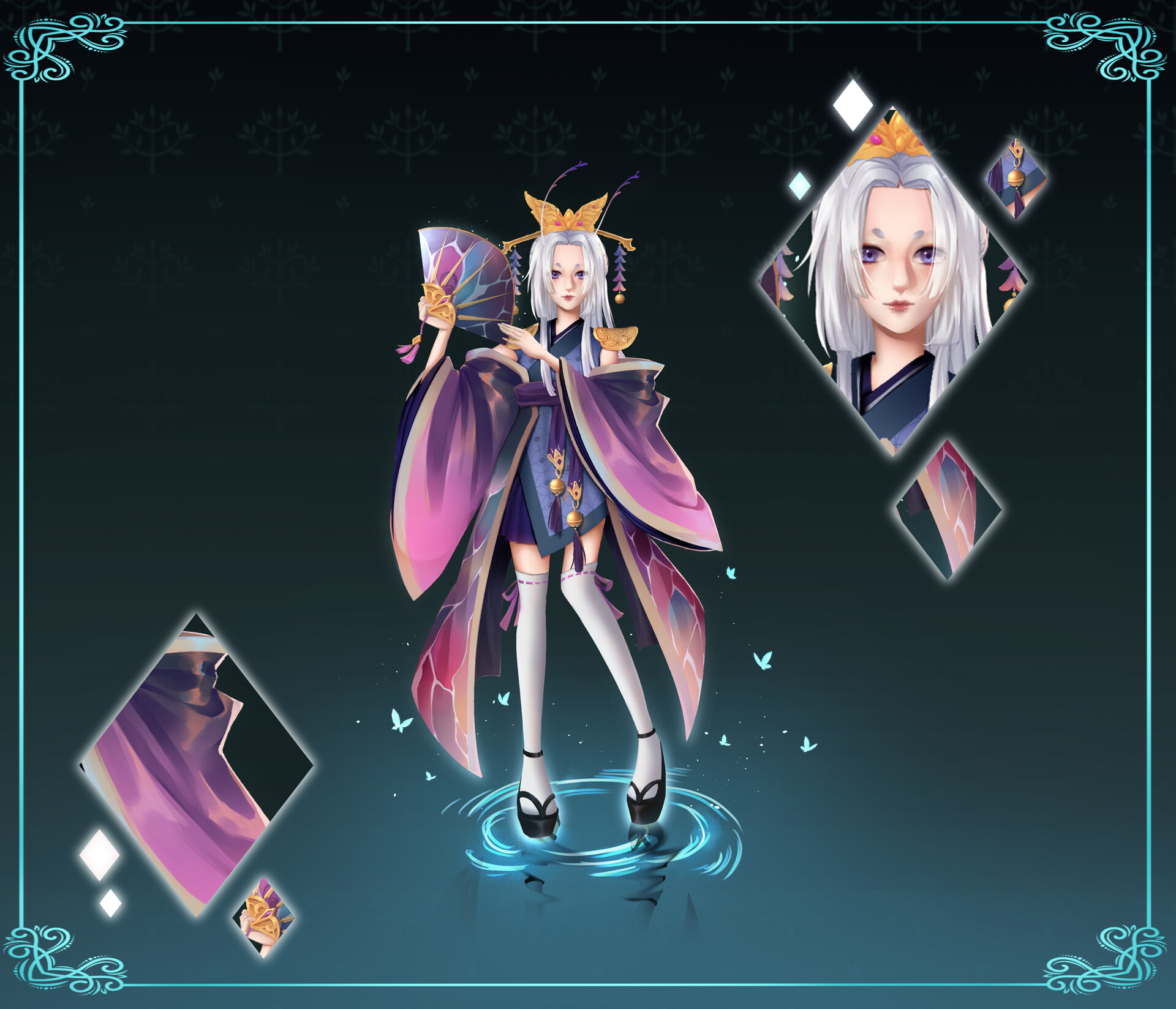 ArtStation - Youkai - The color of a butterfly