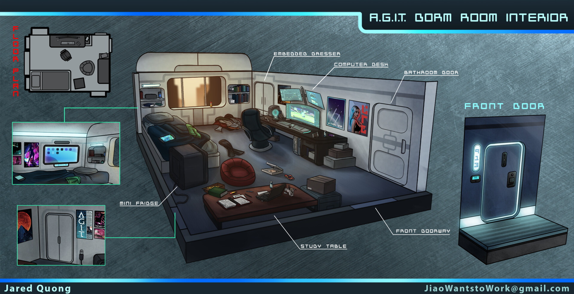 ArtStation - A.G.I.T Dorm Room Interior
