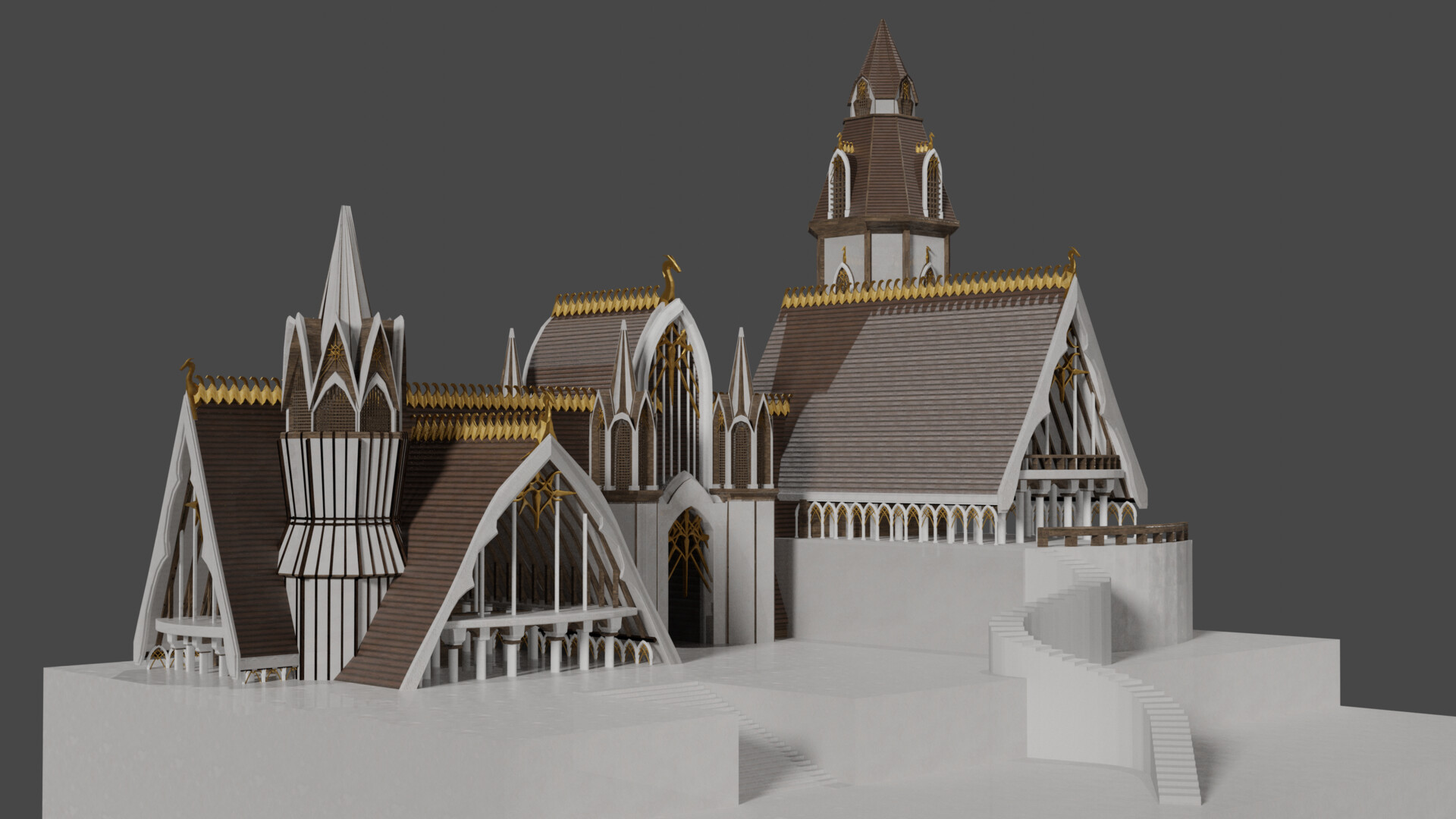 ArtStation - Elven manor