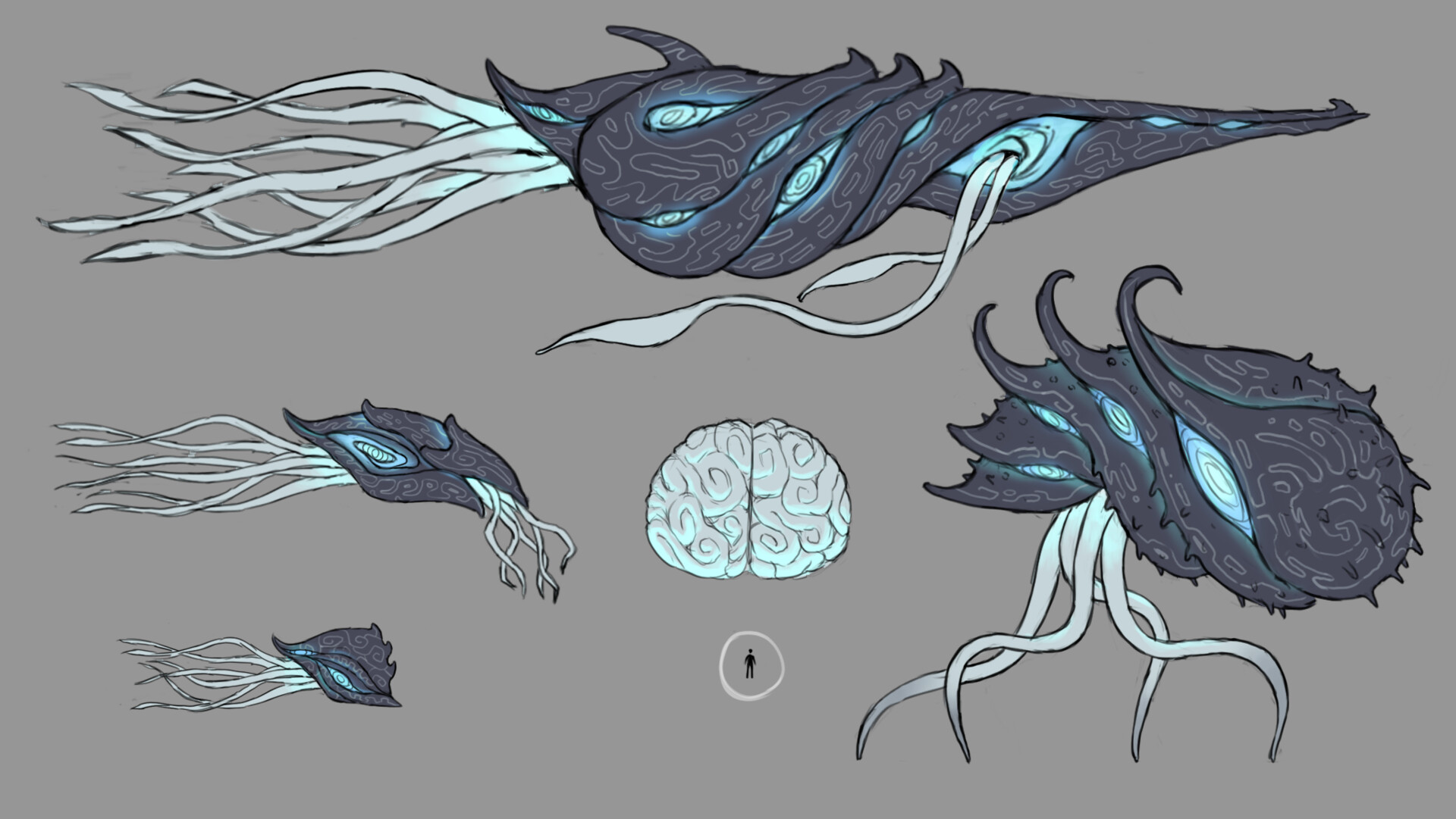 ArtStation - Illithid Fleet (Concept)