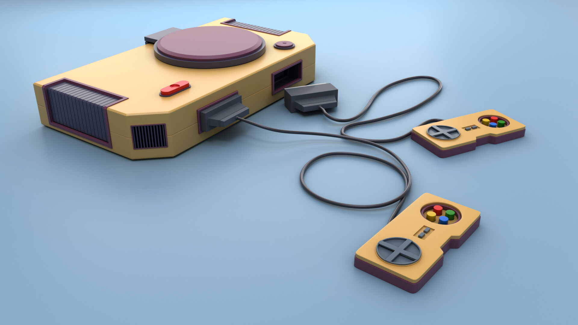 ArtStation - Retro Style Game Controller