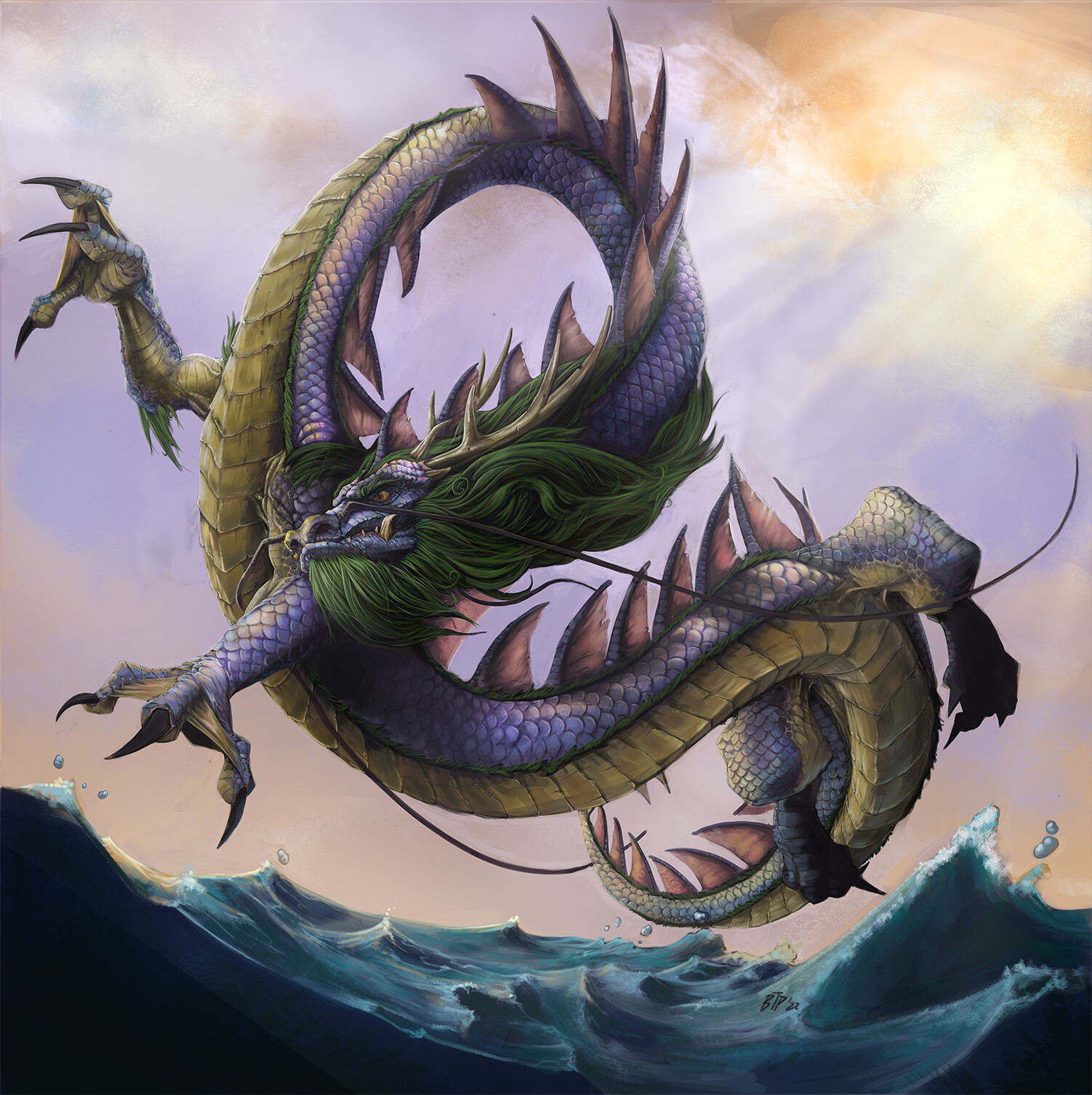 ArtStation - Silver Dragon Illustration