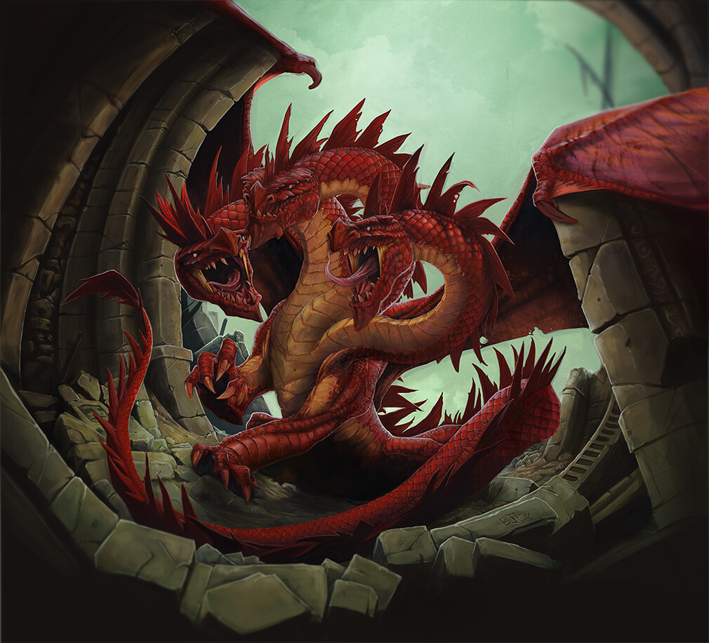 Brian Podell - Red Dragon Illustration