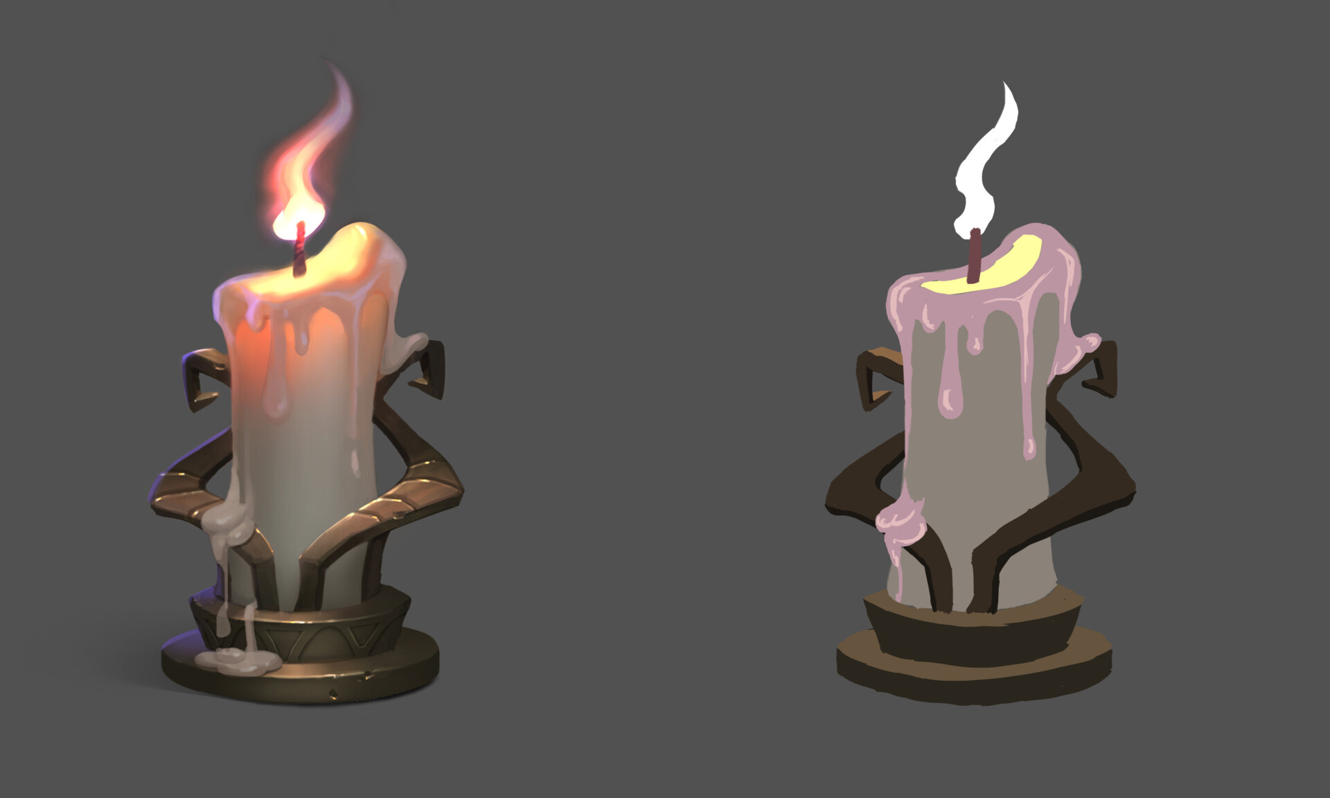 ArtStation - Candle study
