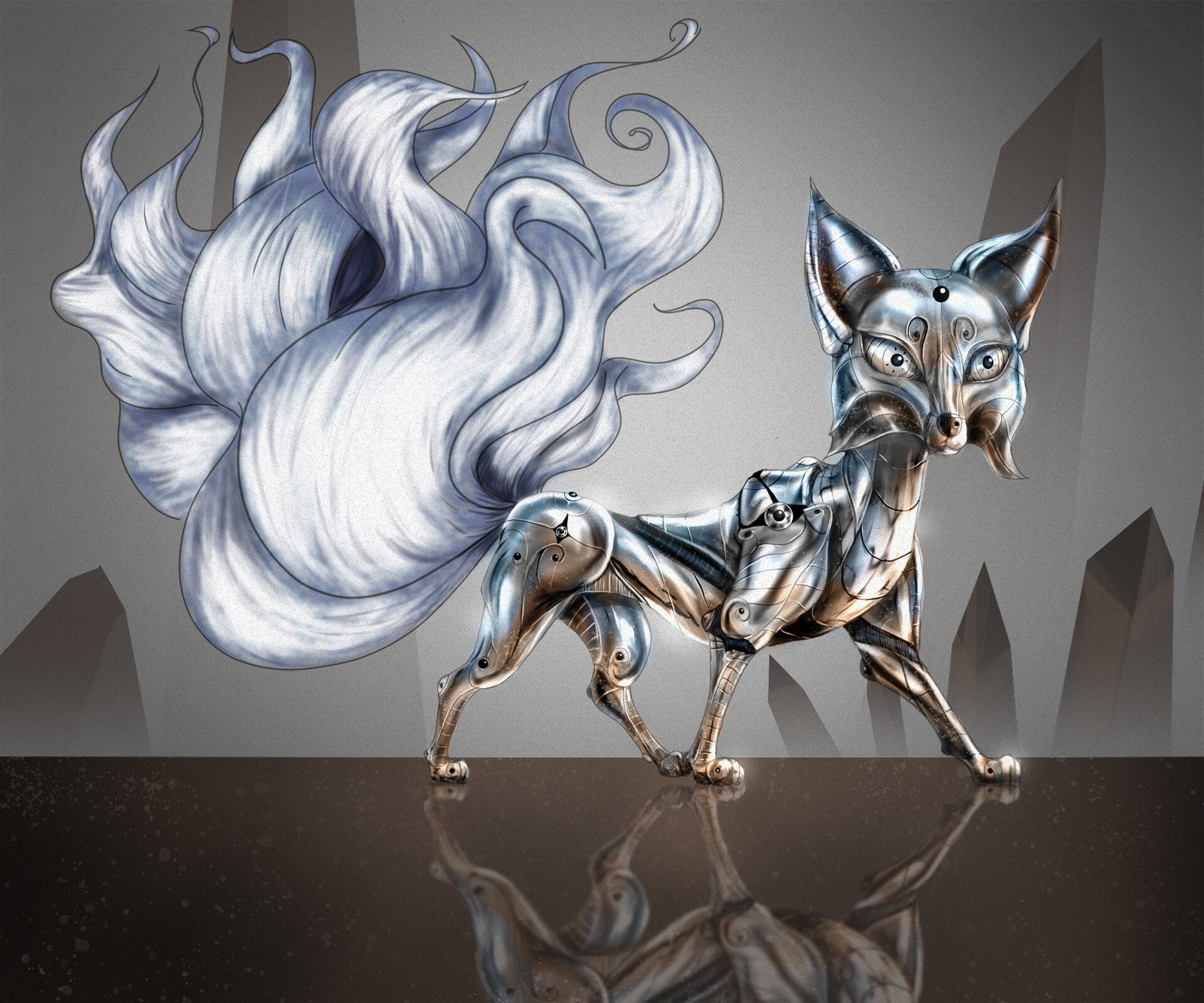 ArtStation - Cyber fox