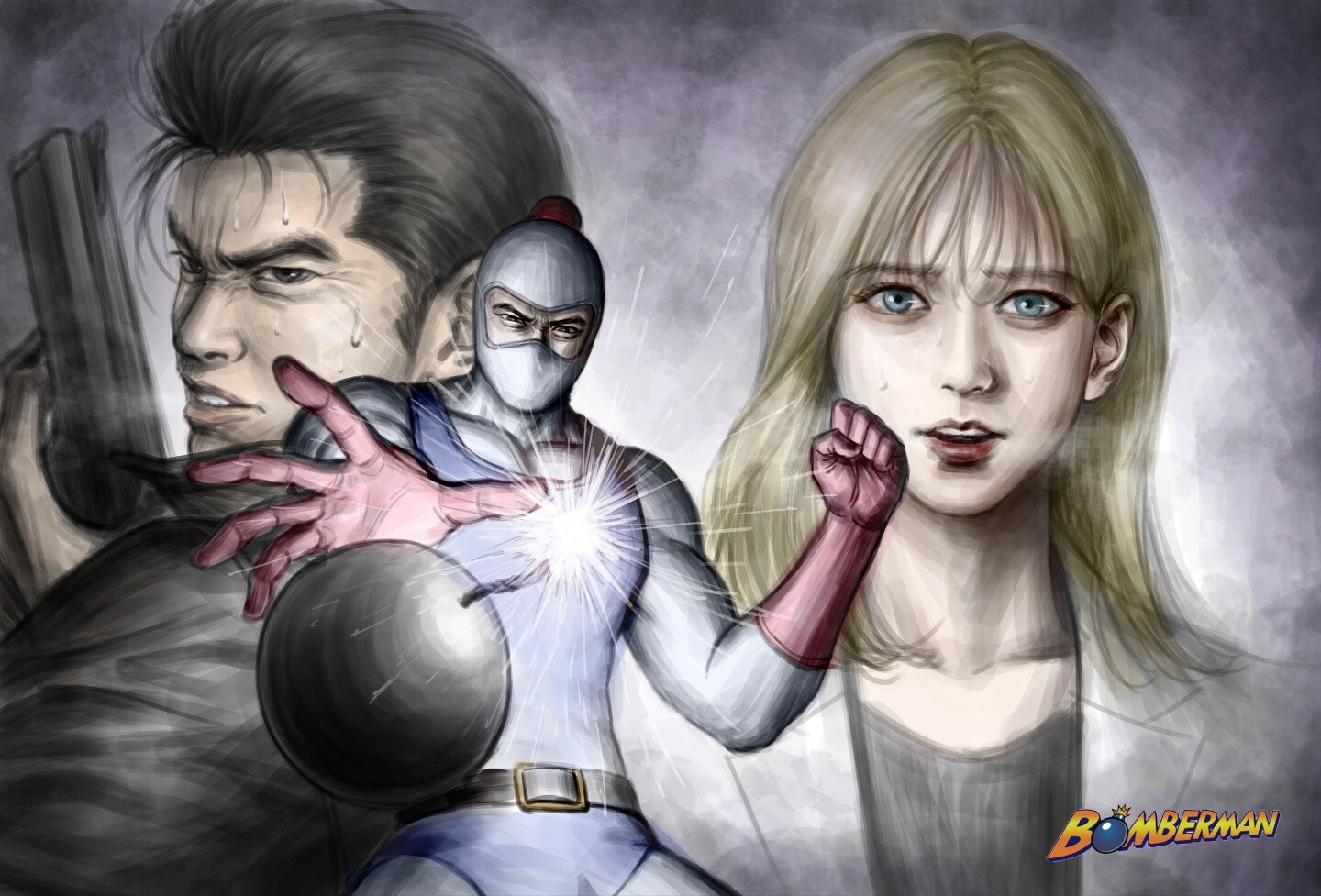 ArtStation - BOMBERMAN FAN ARTWORK ARCADE GAME