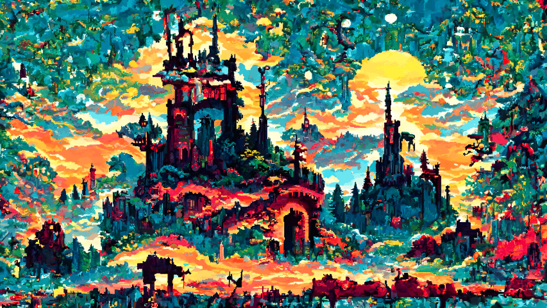 seedmole - Fantasy Castle Collection [Pixel Art Diffusion]