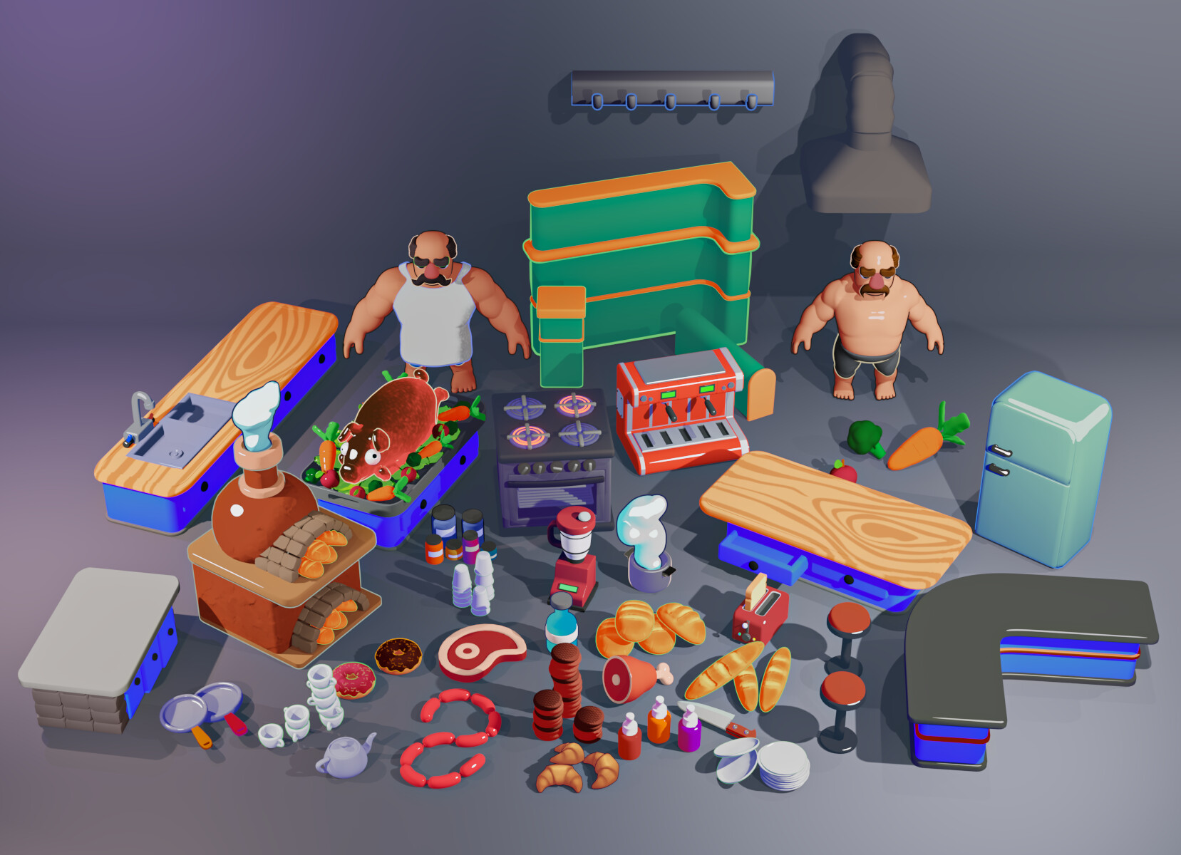 ArtStation - Casual Game Scene Assets