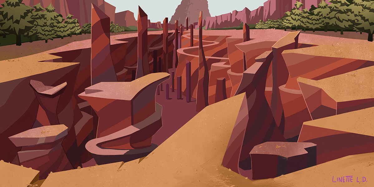 ArtStation - Valley of the Cliffs