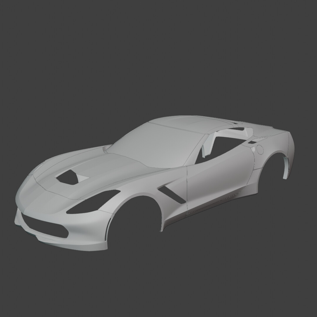ArtStation - Corvette Model [WIP]