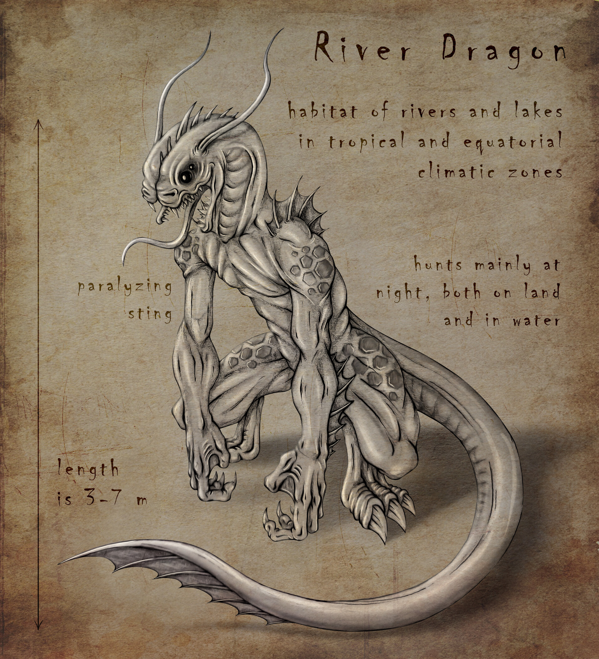 ArtStation - River Dragon