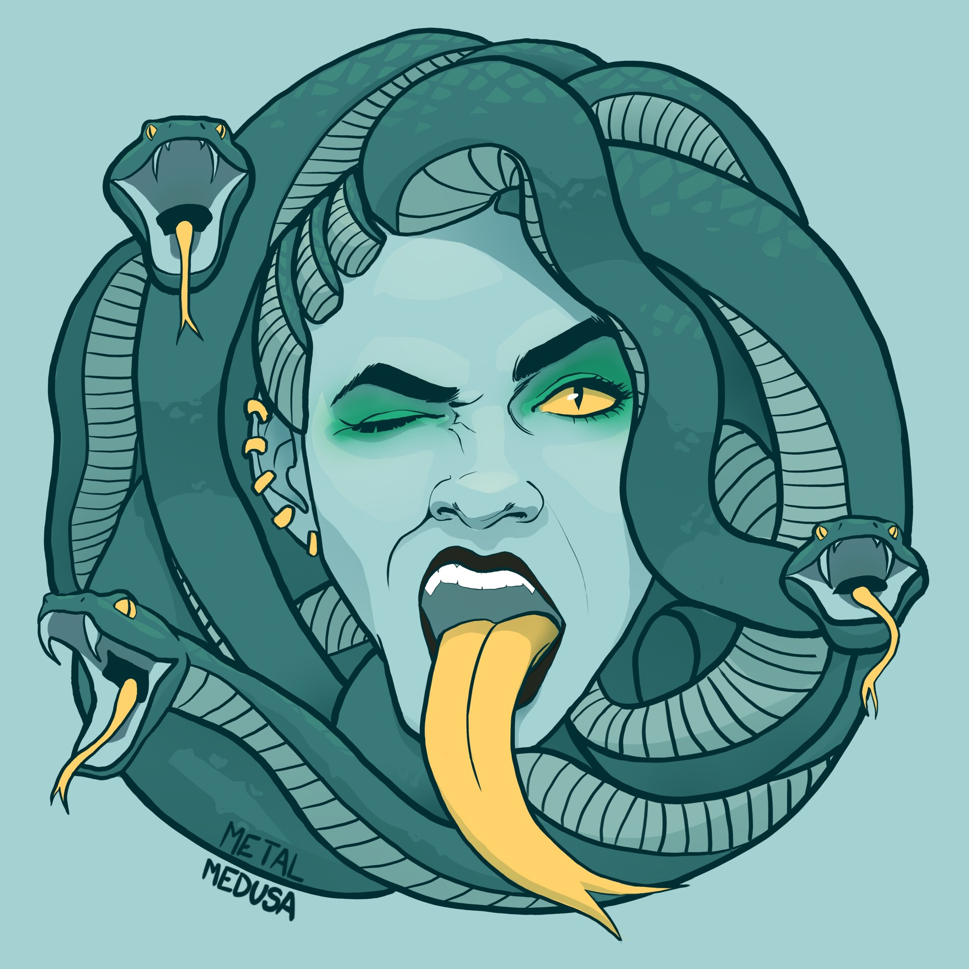 ArtStation - Metal Medusa